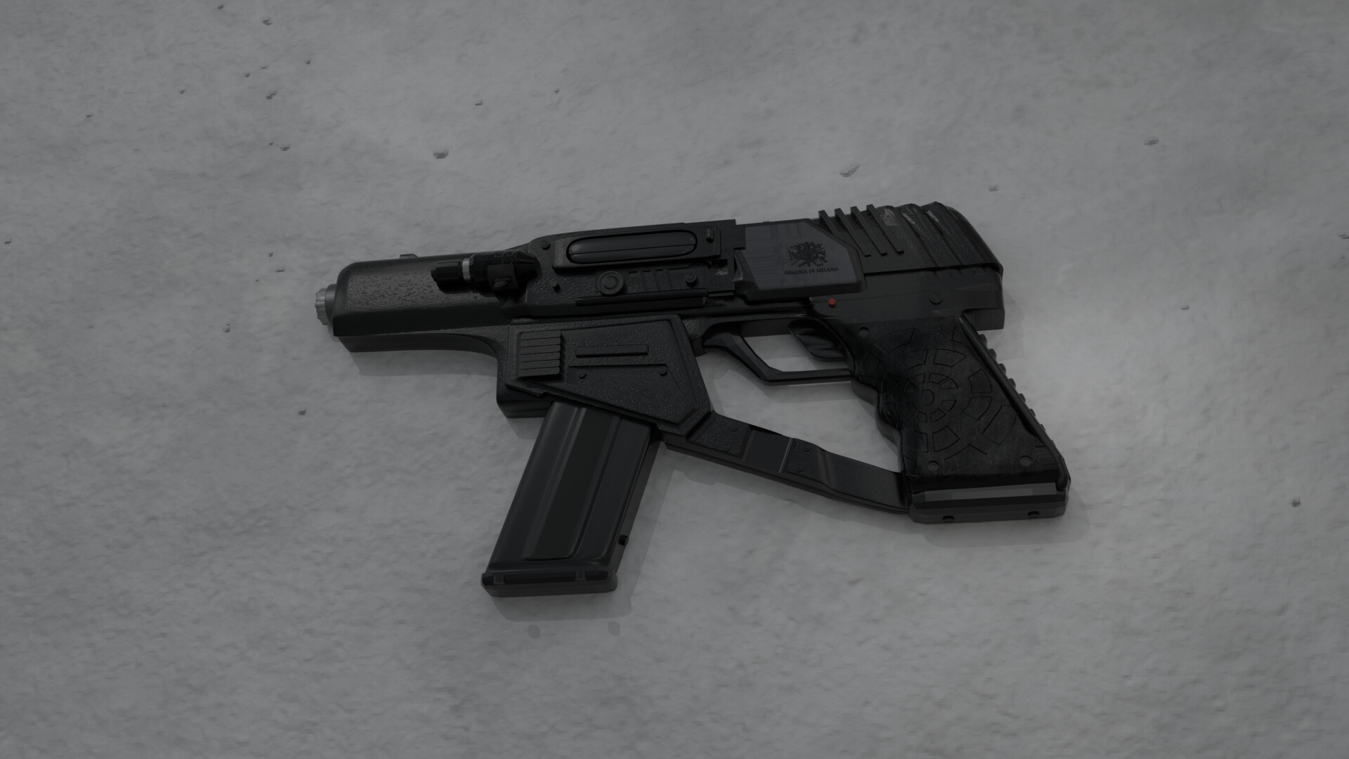 ArtStation - Scifi high capacity pistol MS 96