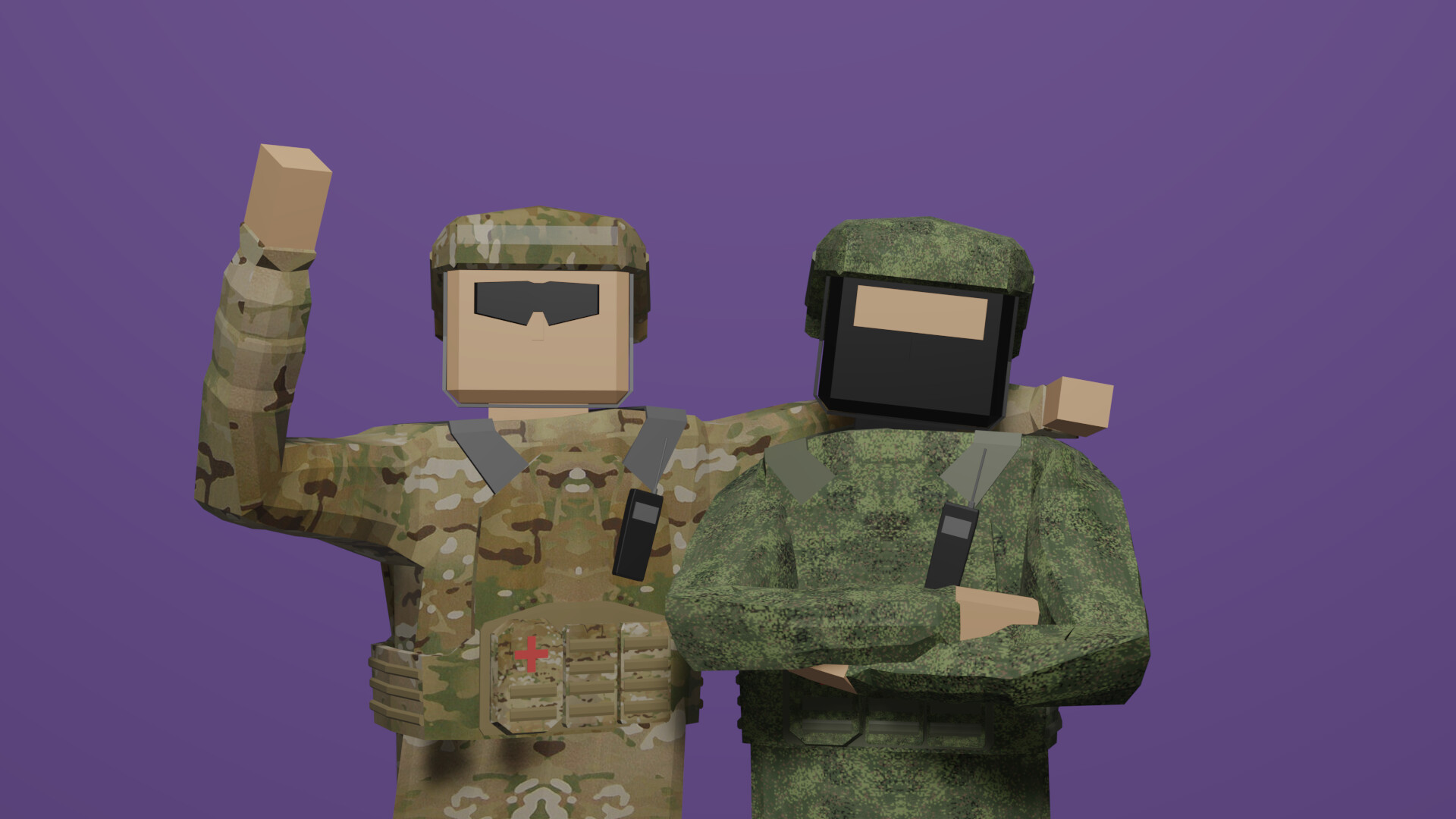 ArtStation - Low Poly Soldiers