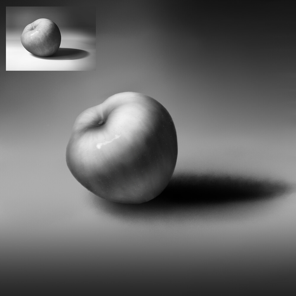 ArtStation - Referenced Apple - Digital Painting