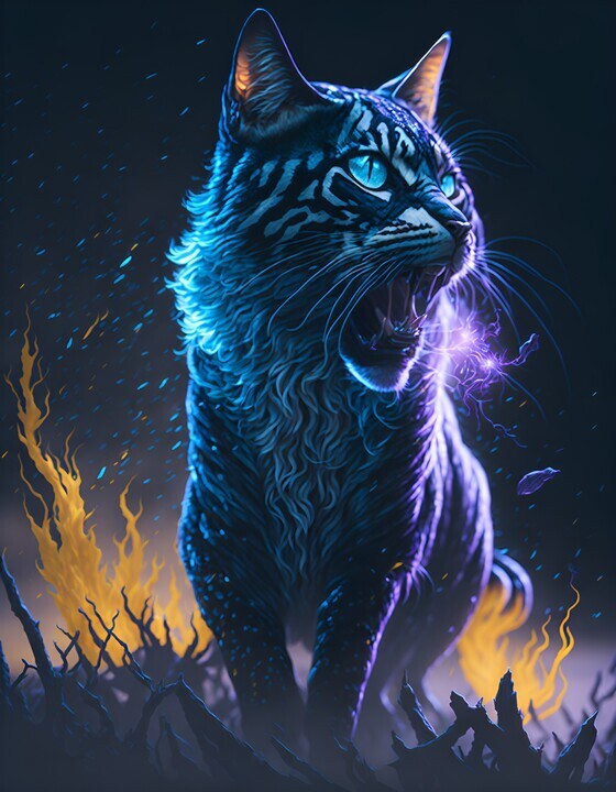 Francesco Yoshi Gobbo - Mystical Cat Protector of the Mountains