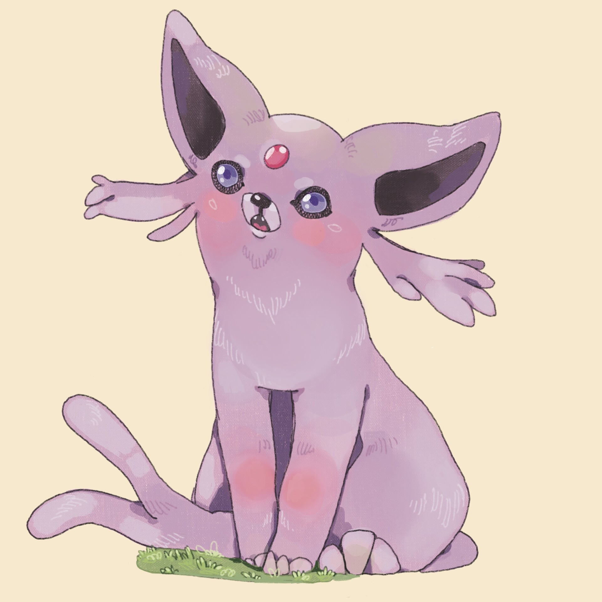 ArtStation - Espeon + SHINY 🐱🔮