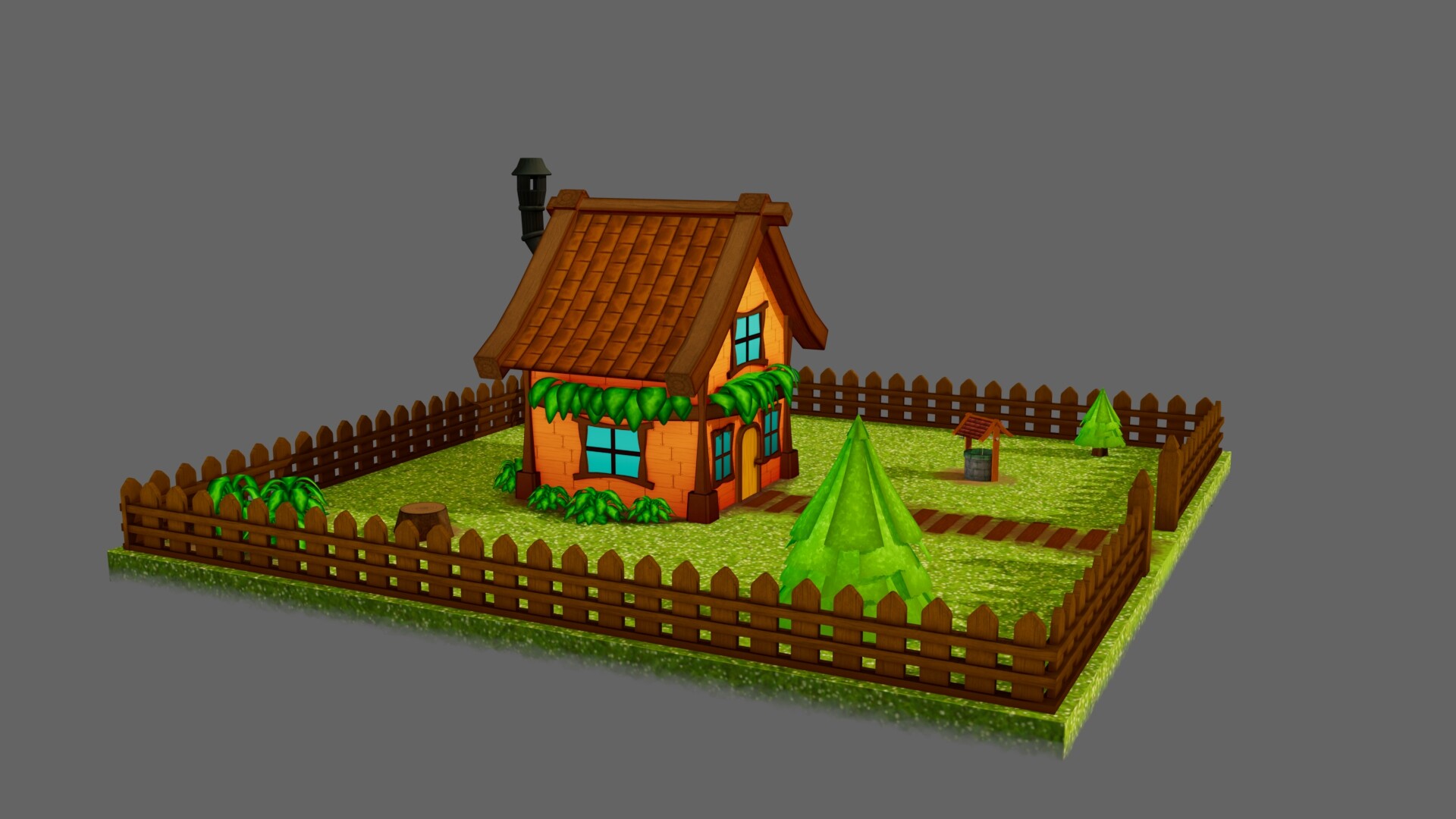 Aleah Brown - Stylized House Diorama