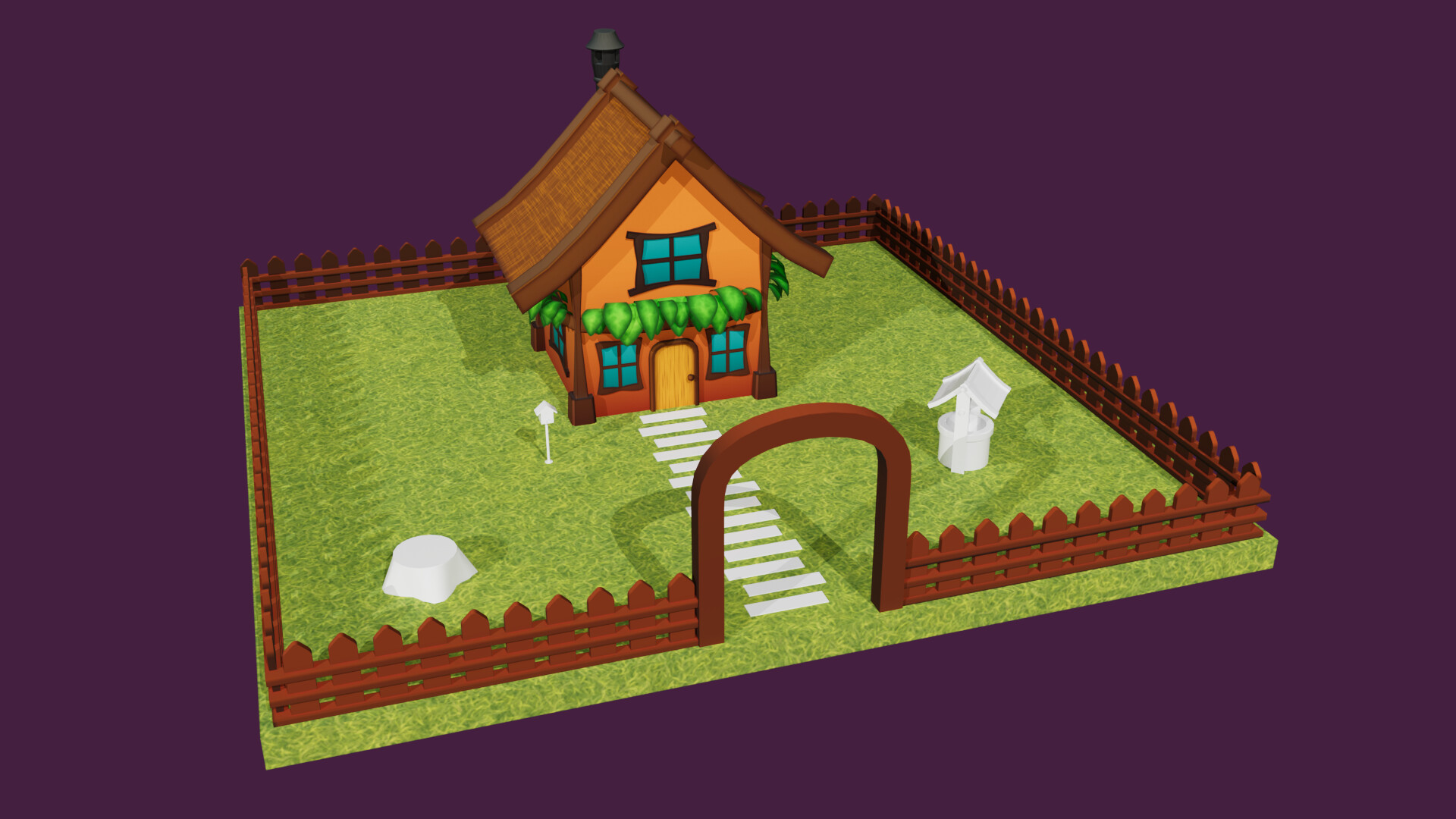 Aleah Brown - Stylized House Diorama