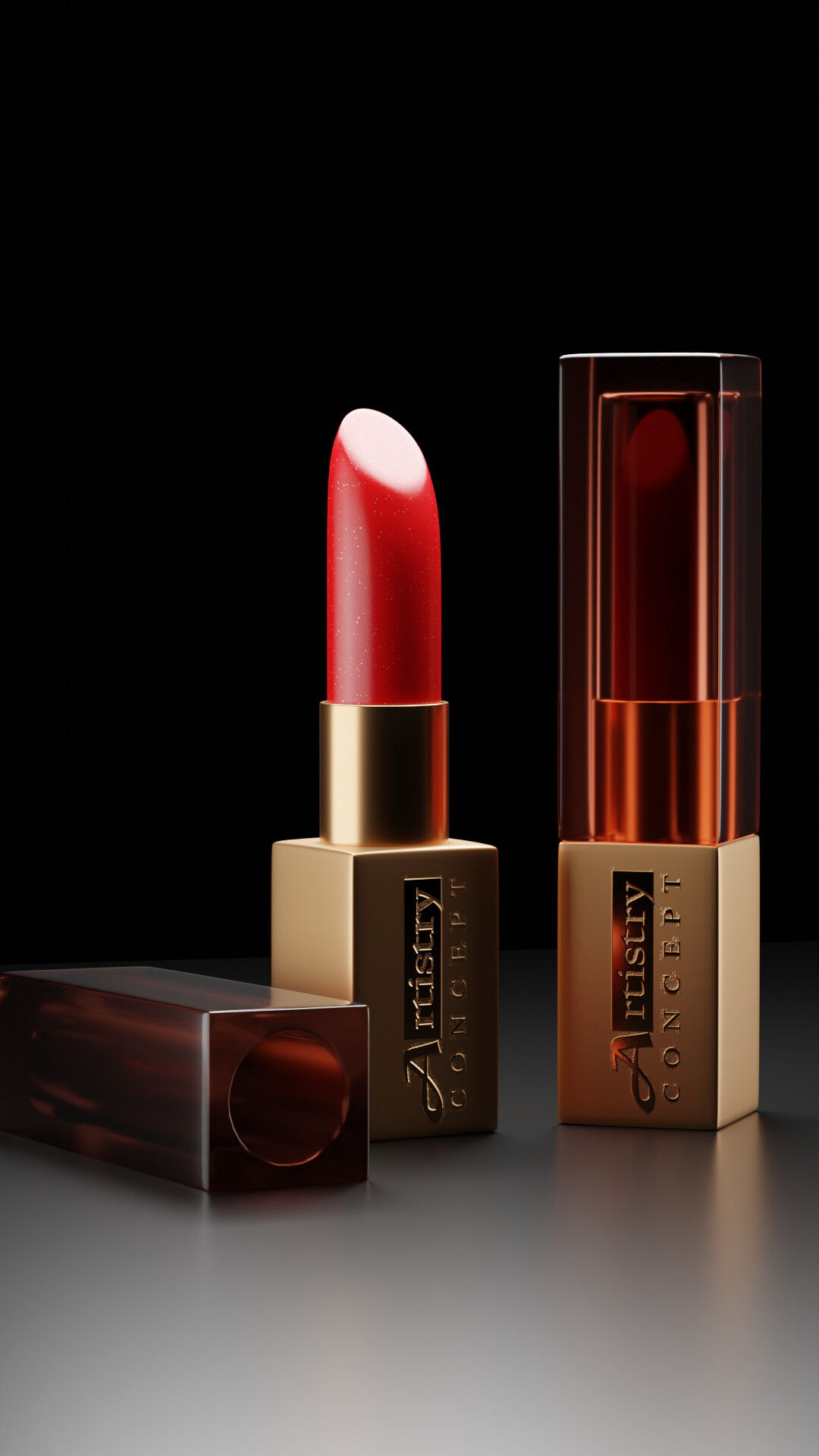 ArtStation - Redefined Beauty: An Innovative 3D Lipstick Design