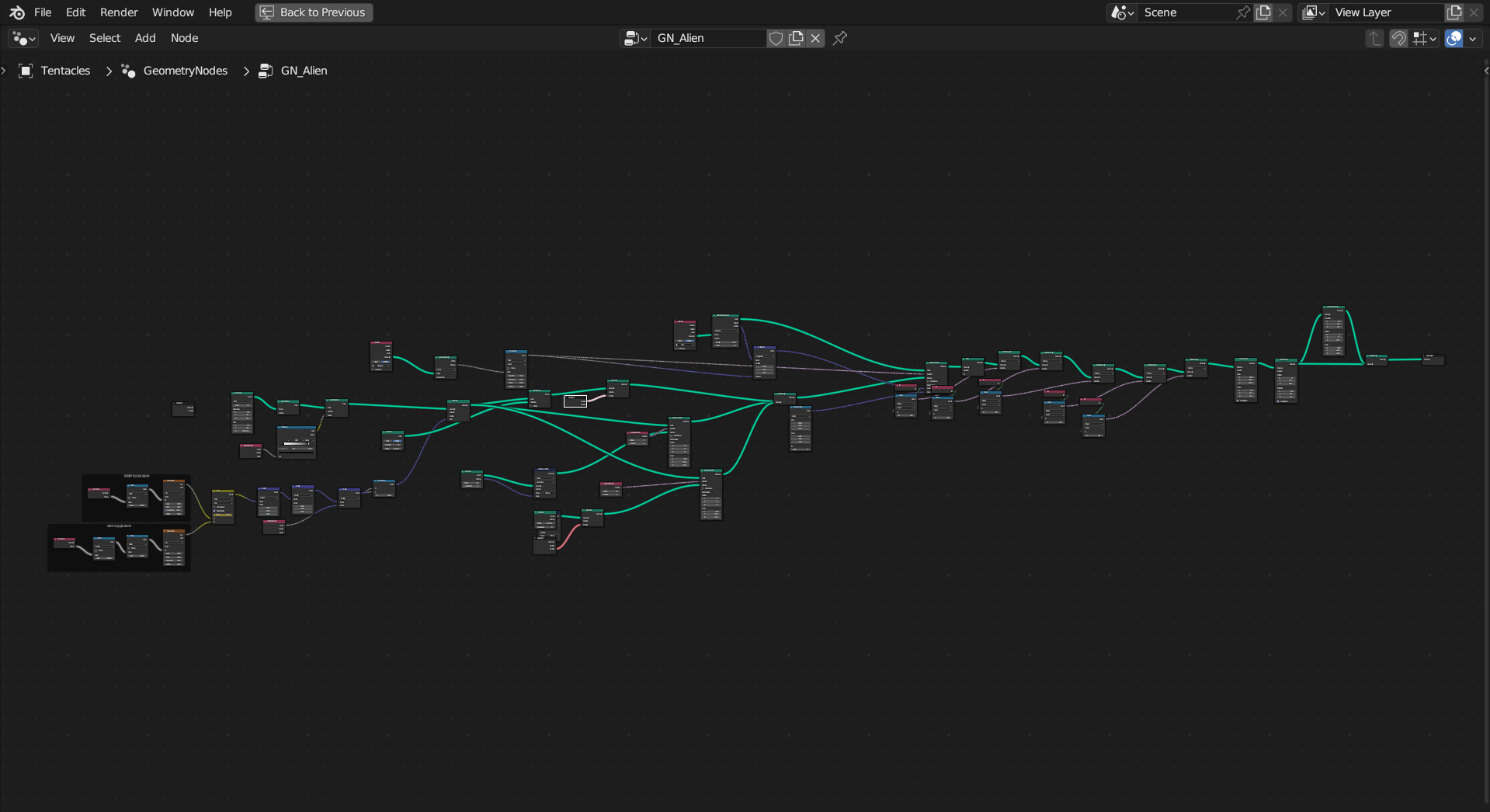 Manellopgar [Manuel López] - Alien Egg - Geometry & Shading Nodes Project