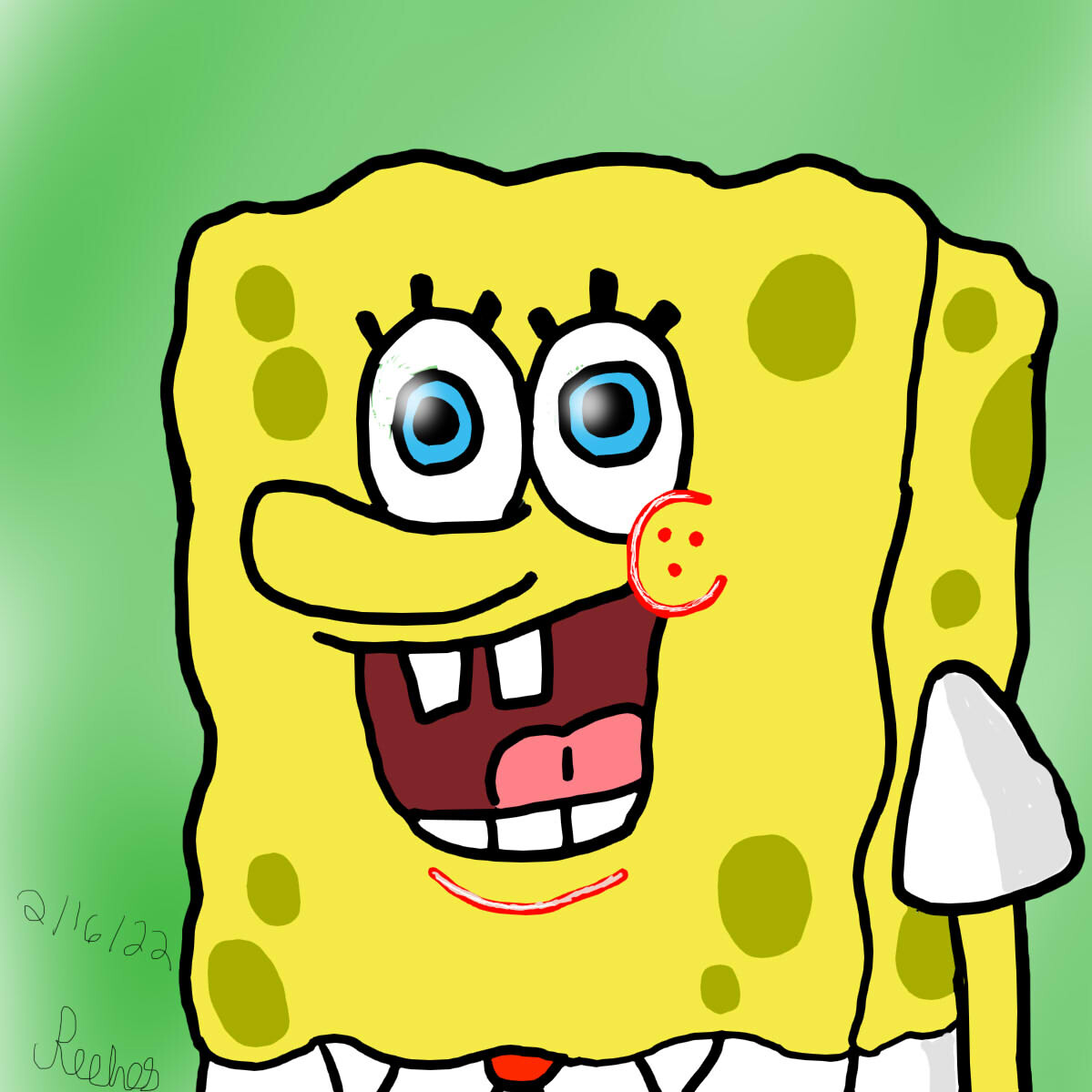 ArtStation - Spongebob first attempt in my life!!!