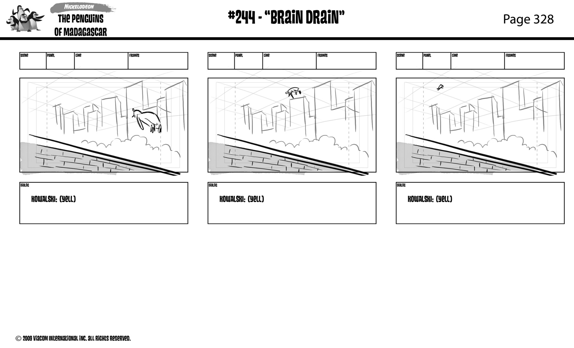 Thomas Bernardo - Storyboards - Penguins of Madagascar - Brain Drain ...