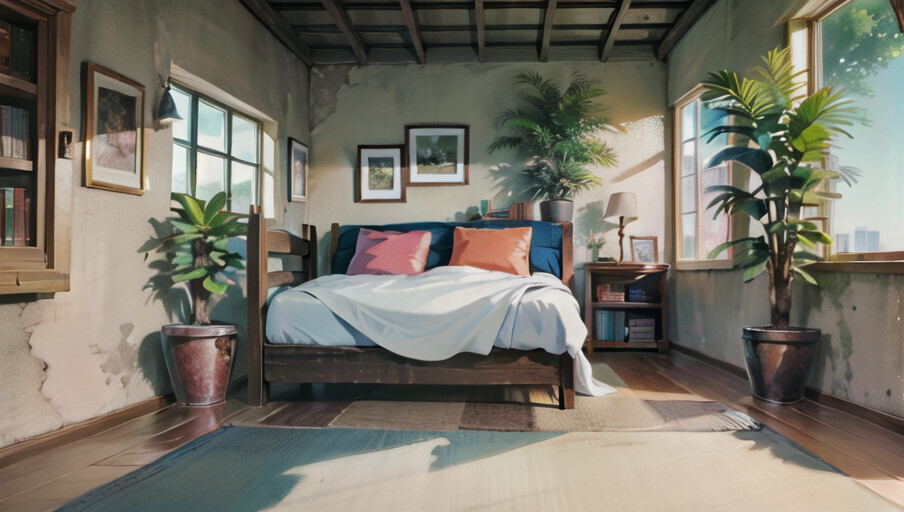 ArtStation - Ghibli style Bedrooms
