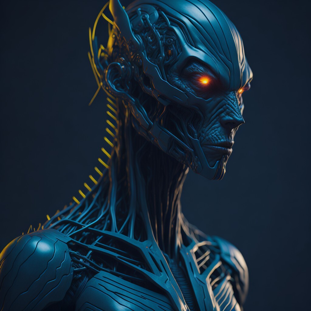 ArtStation - Futuristic alien human