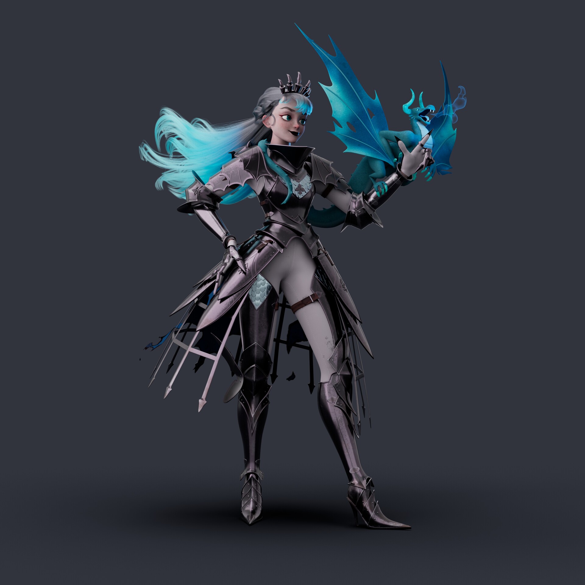 ArtStation - Dragon Princess Character Model