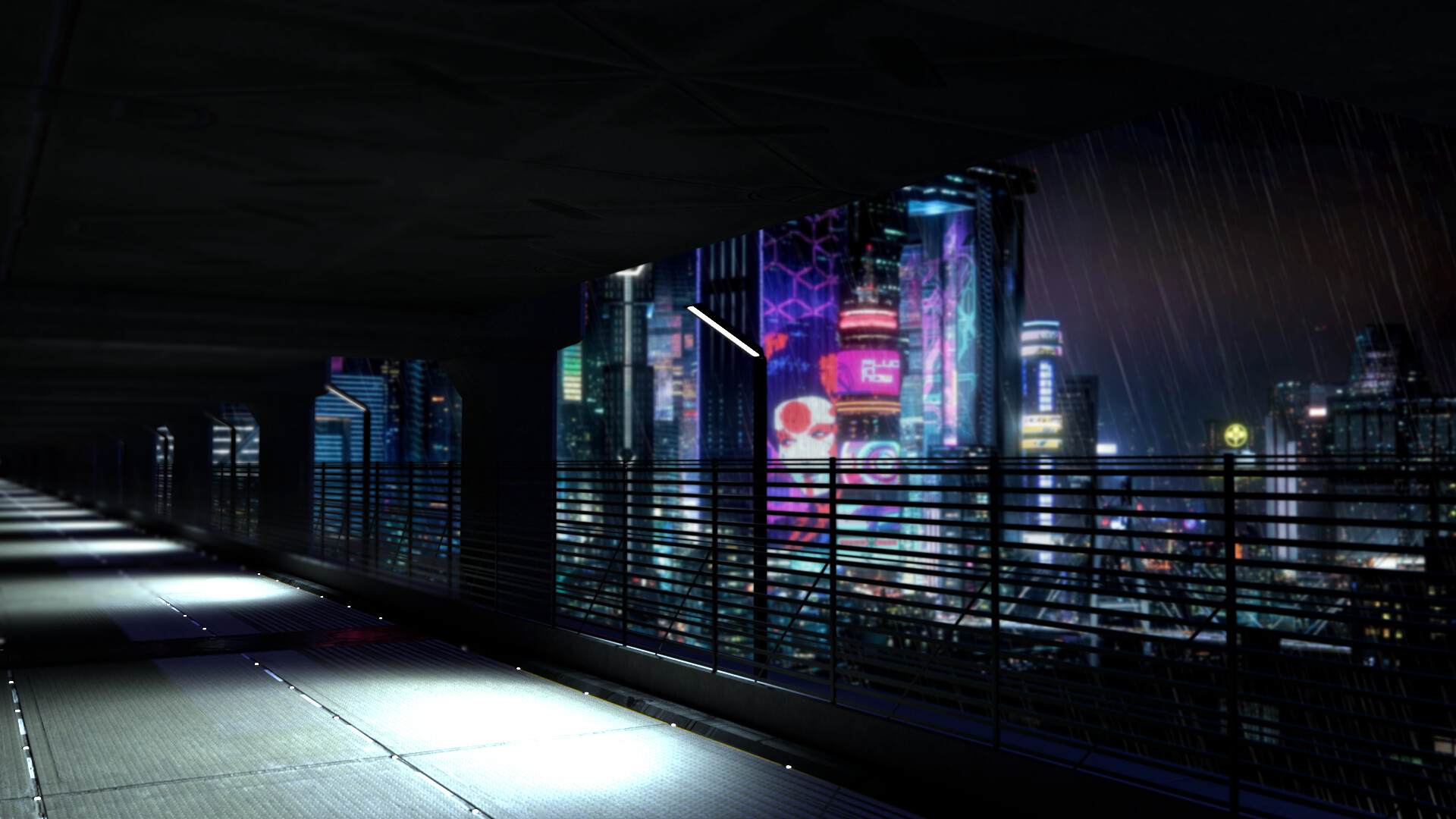 ArtStation - Modular Cyberpunk Bridge