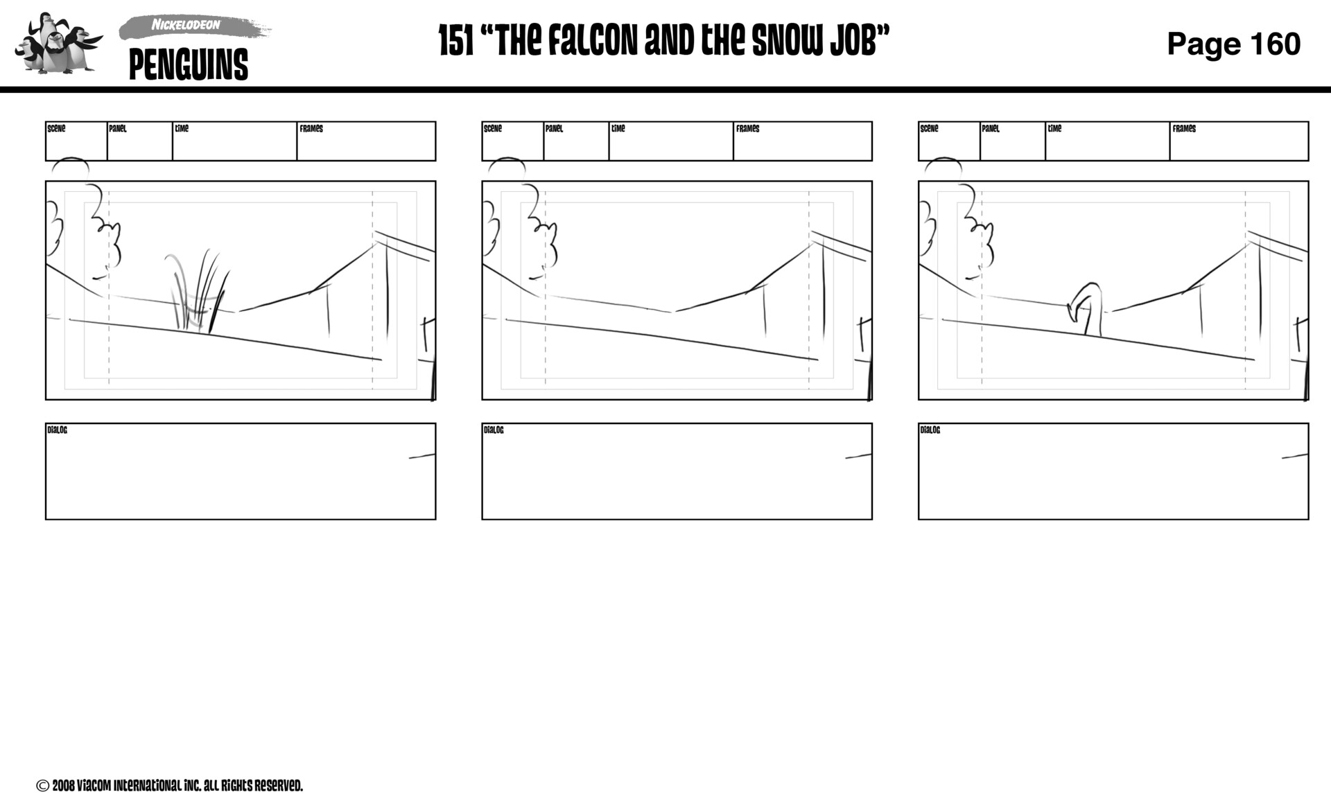 Thomas Bernardo - Storyboards - Penguins of Madagascar - The Falcon and ...