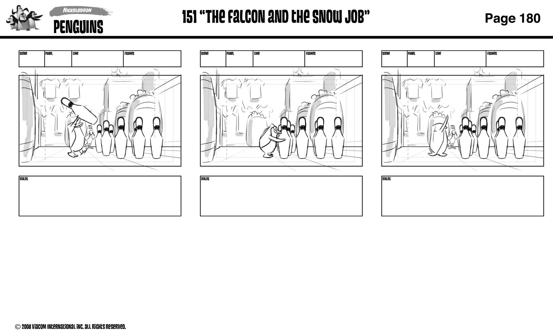 Thomas Bernardo - Storyboards - Penguins of Madagascar - The Falcon and ...