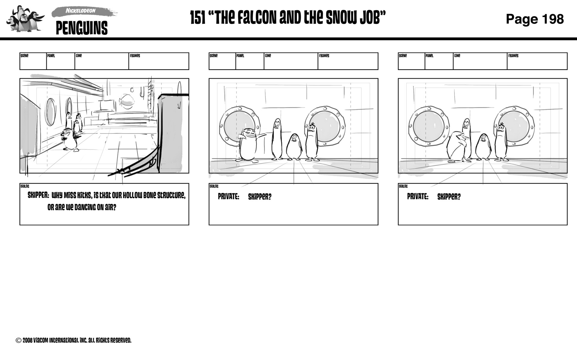 Thomas Bernardo - Storyboards - Penguins of Madagascar - The Falcon and ...