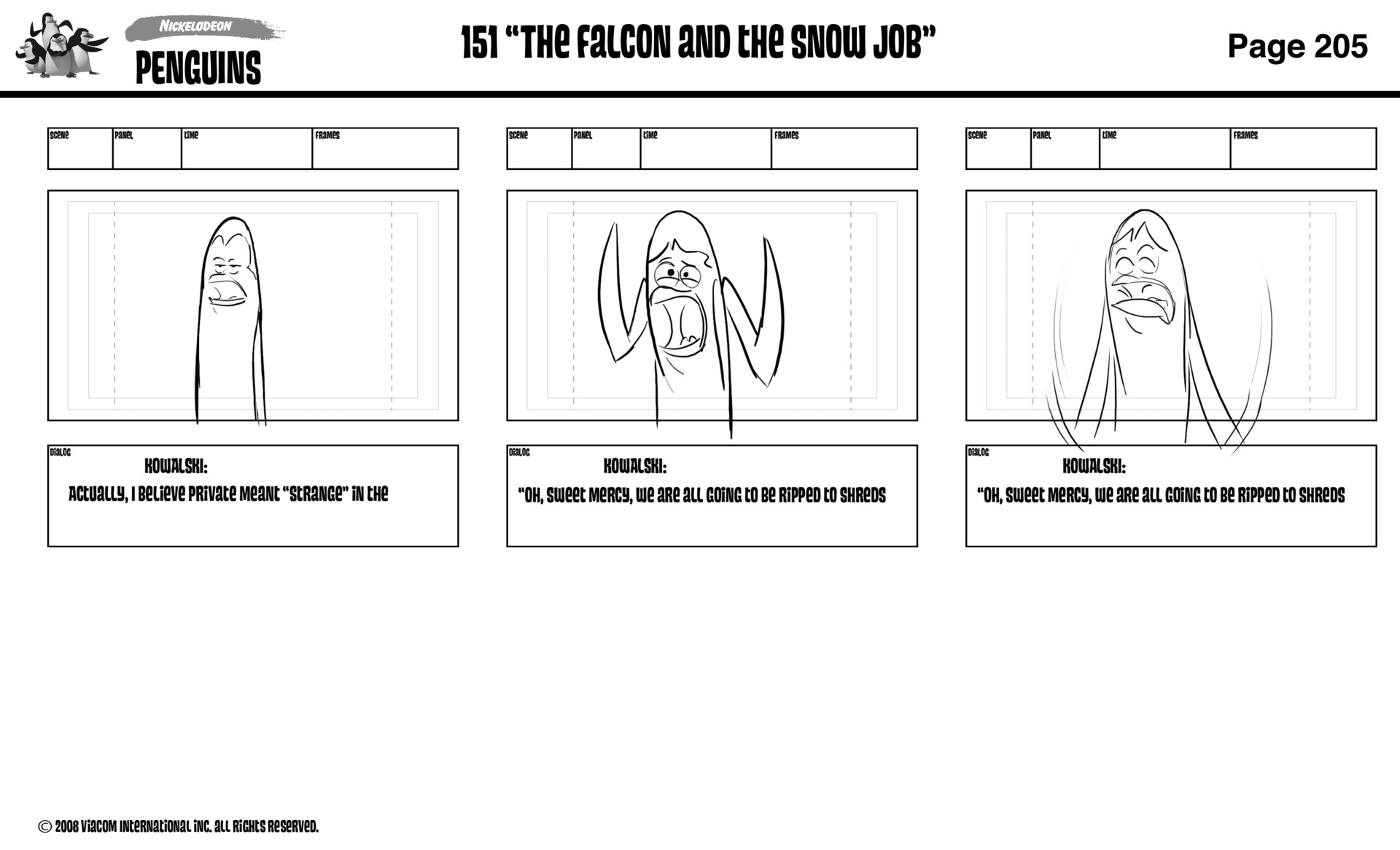 Thomas Bernardo - Storyboards - Penguins of Madagascar - The Falcon and ...