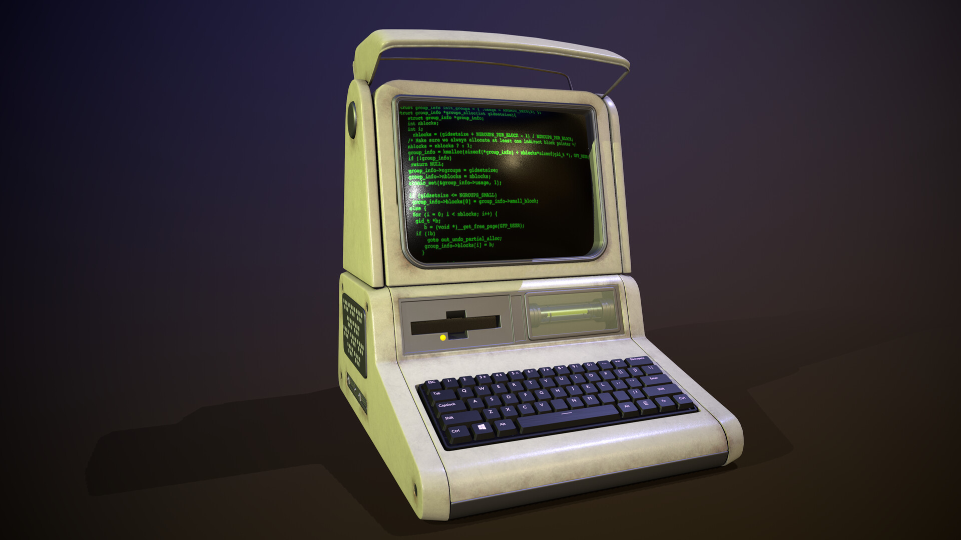 ArtStation - OLD COMPUTER 3D MODEL
