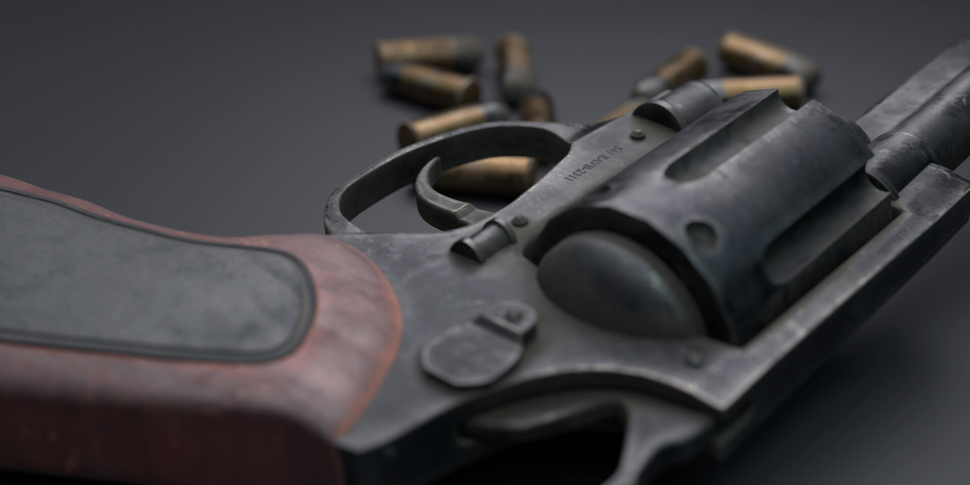 ArtStation - Revolver Gun - Vintage