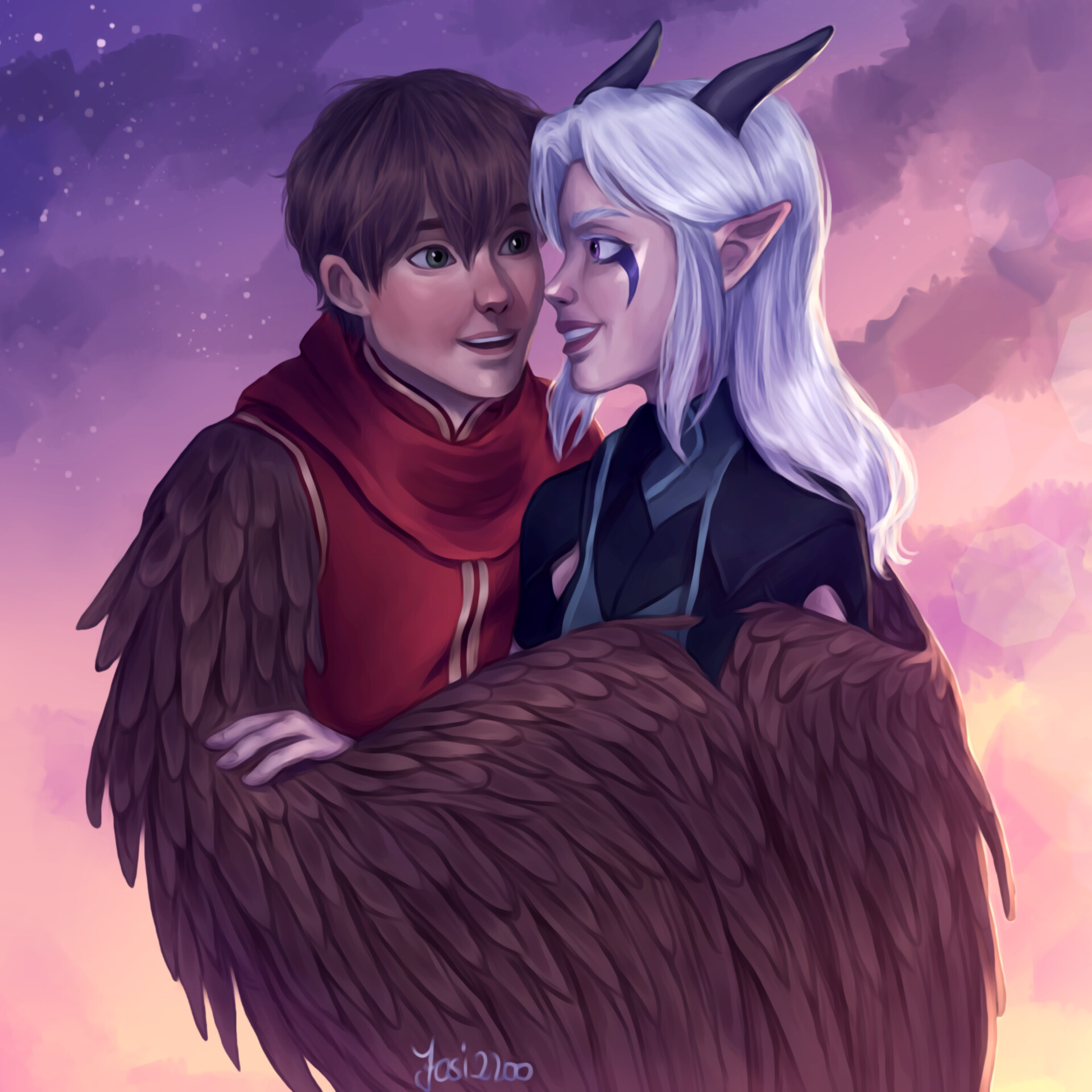 ArtStation - Callum and Rayla Fanart