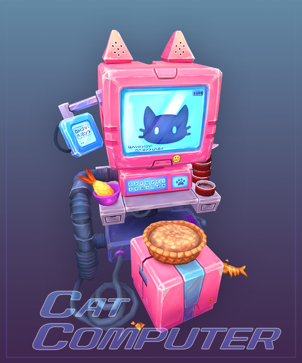 Hayeong Yu - Prop modeling : Sci-Fi Cat computer