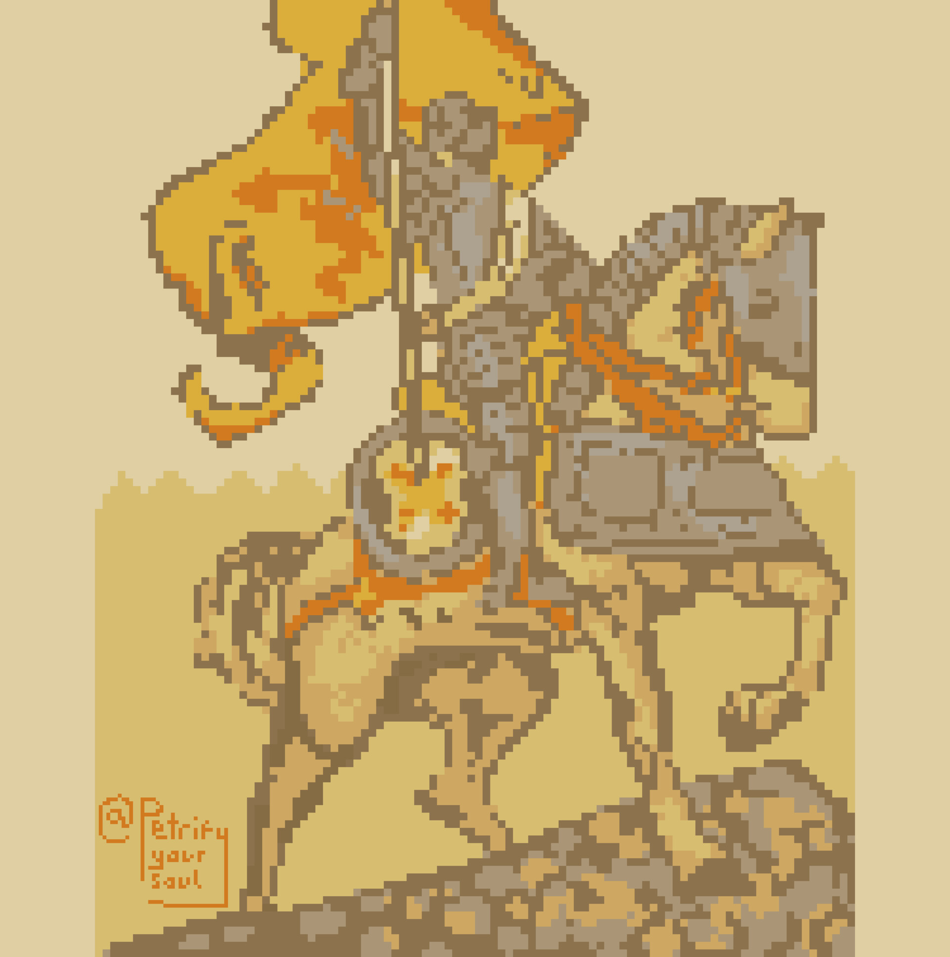ArtStation - Pixel art knight