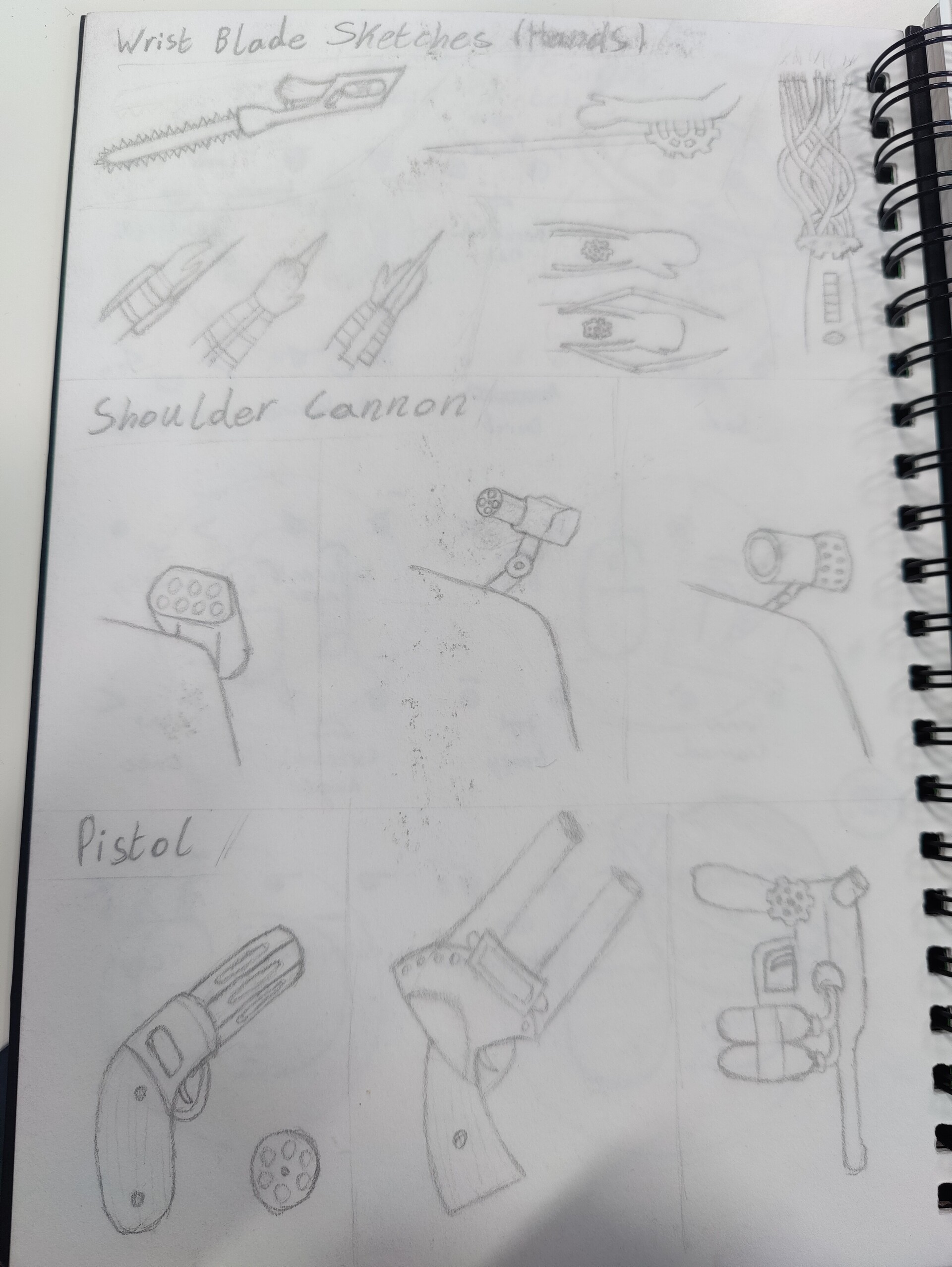 ArtStation - Icarus - Weapon Sketches