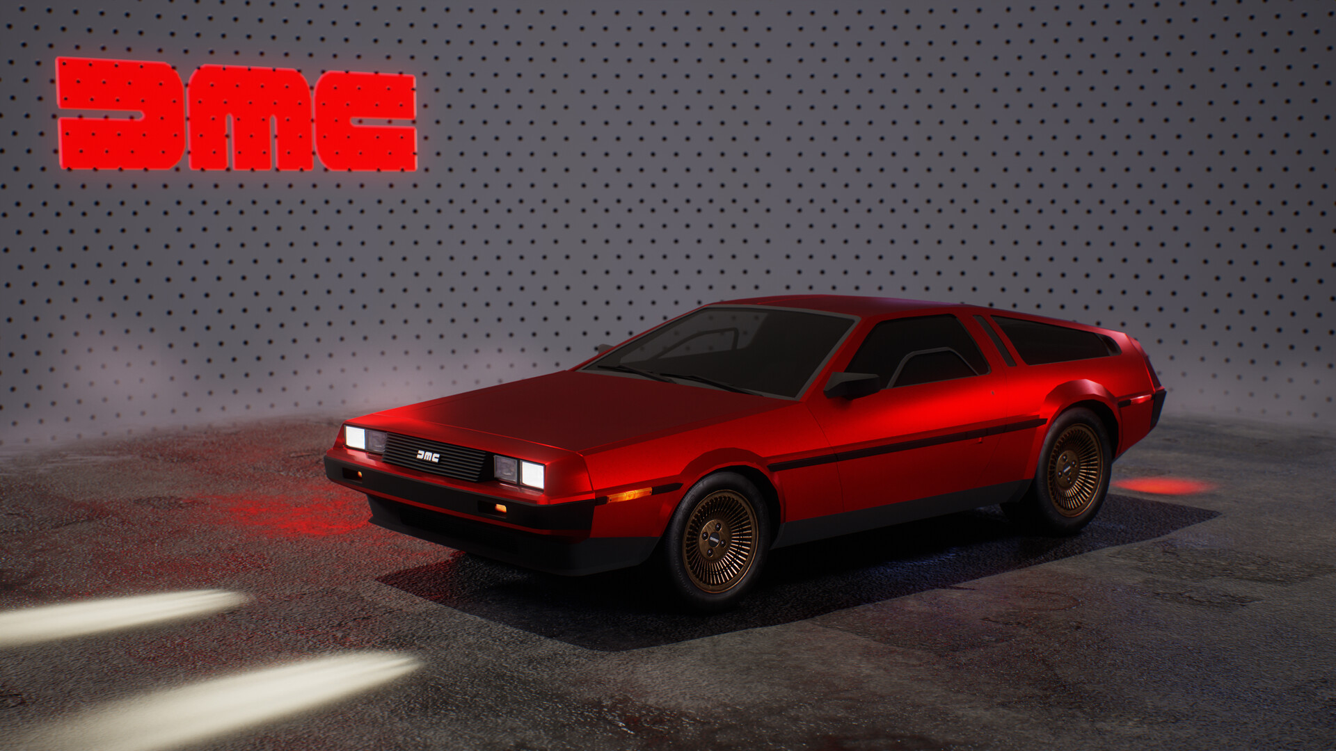 FPSunreal - DeLorean DMC - 12 RED