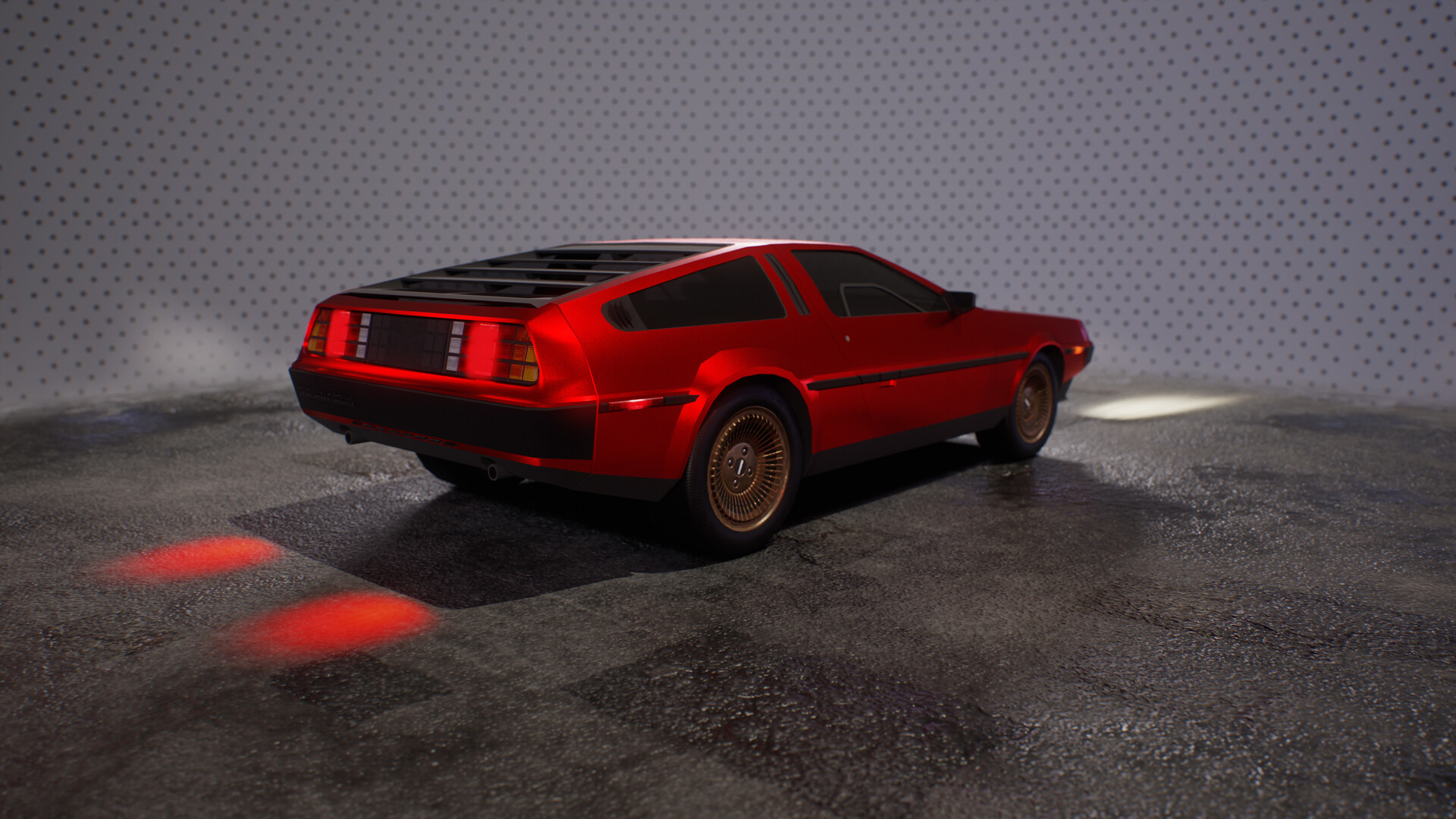 FPSunreal - DeLorean DMC - 12 RED