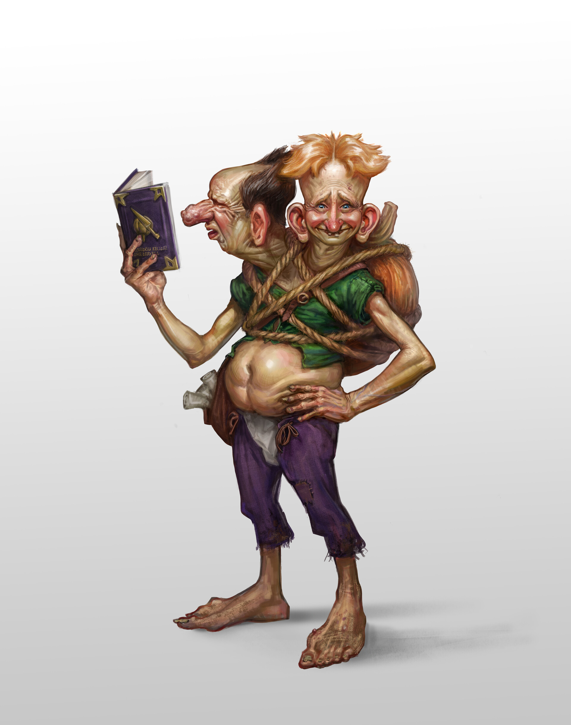 ArtStation - Two-Headed Gnome - Stylized