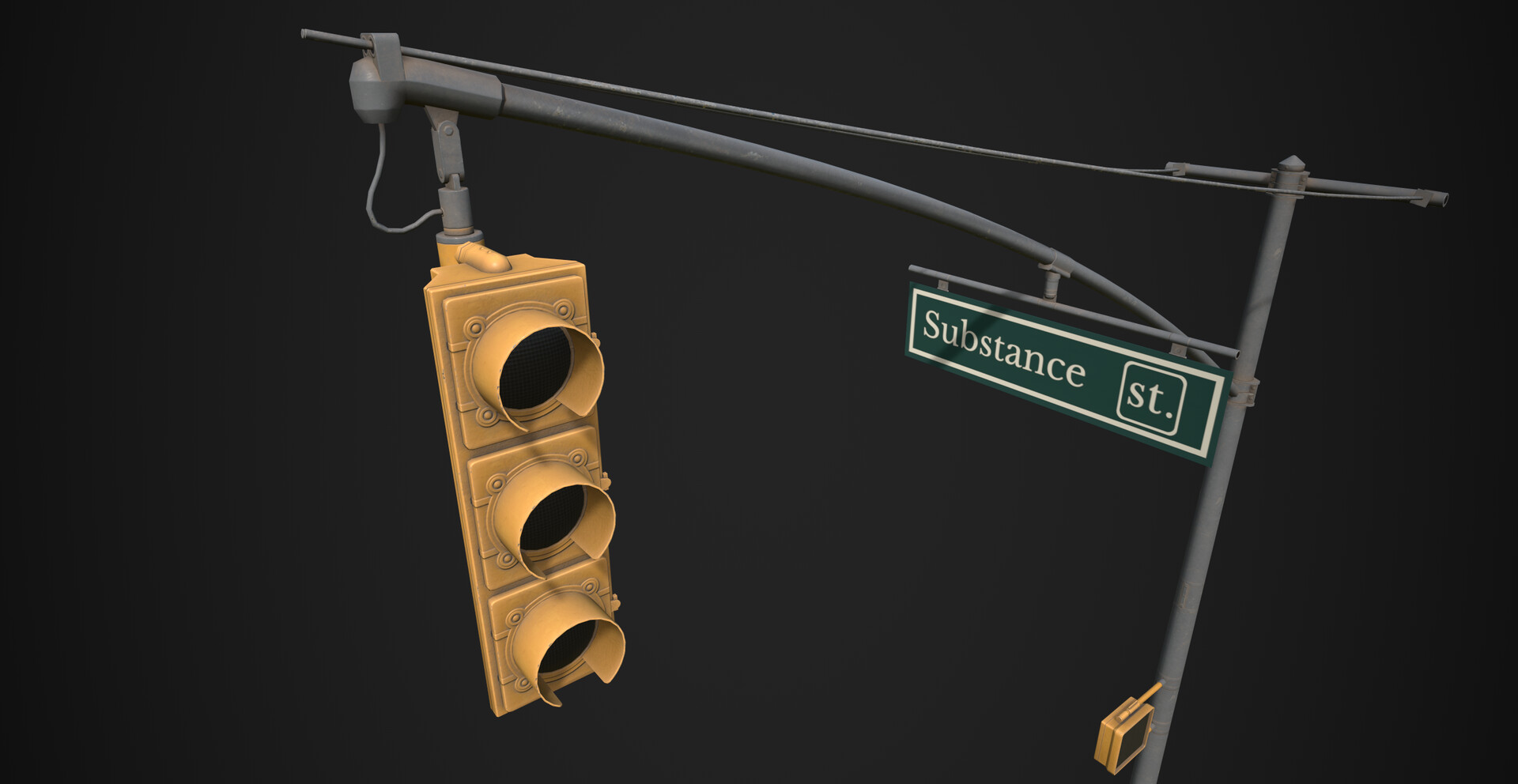 ArtStation - Traffic Lights (Gameready asset)