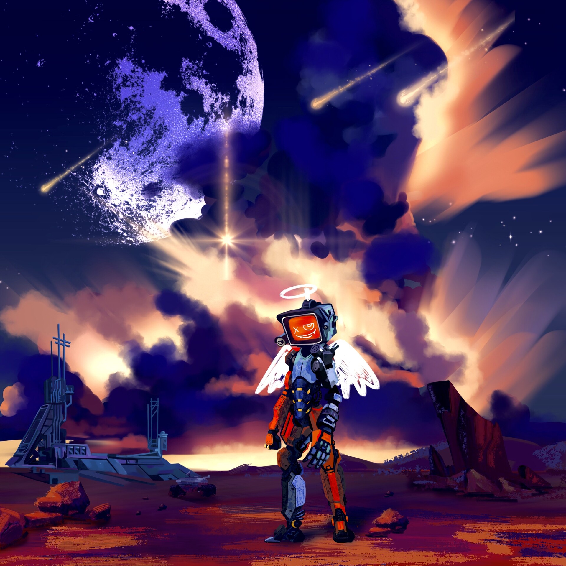 ArtStation - Robot on Mars