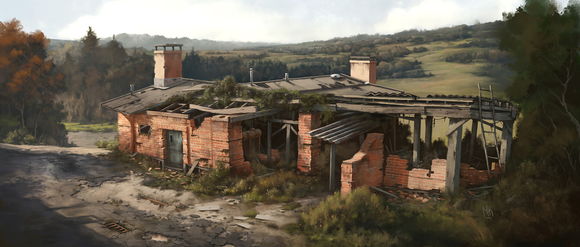 ArtStation - Brick Building