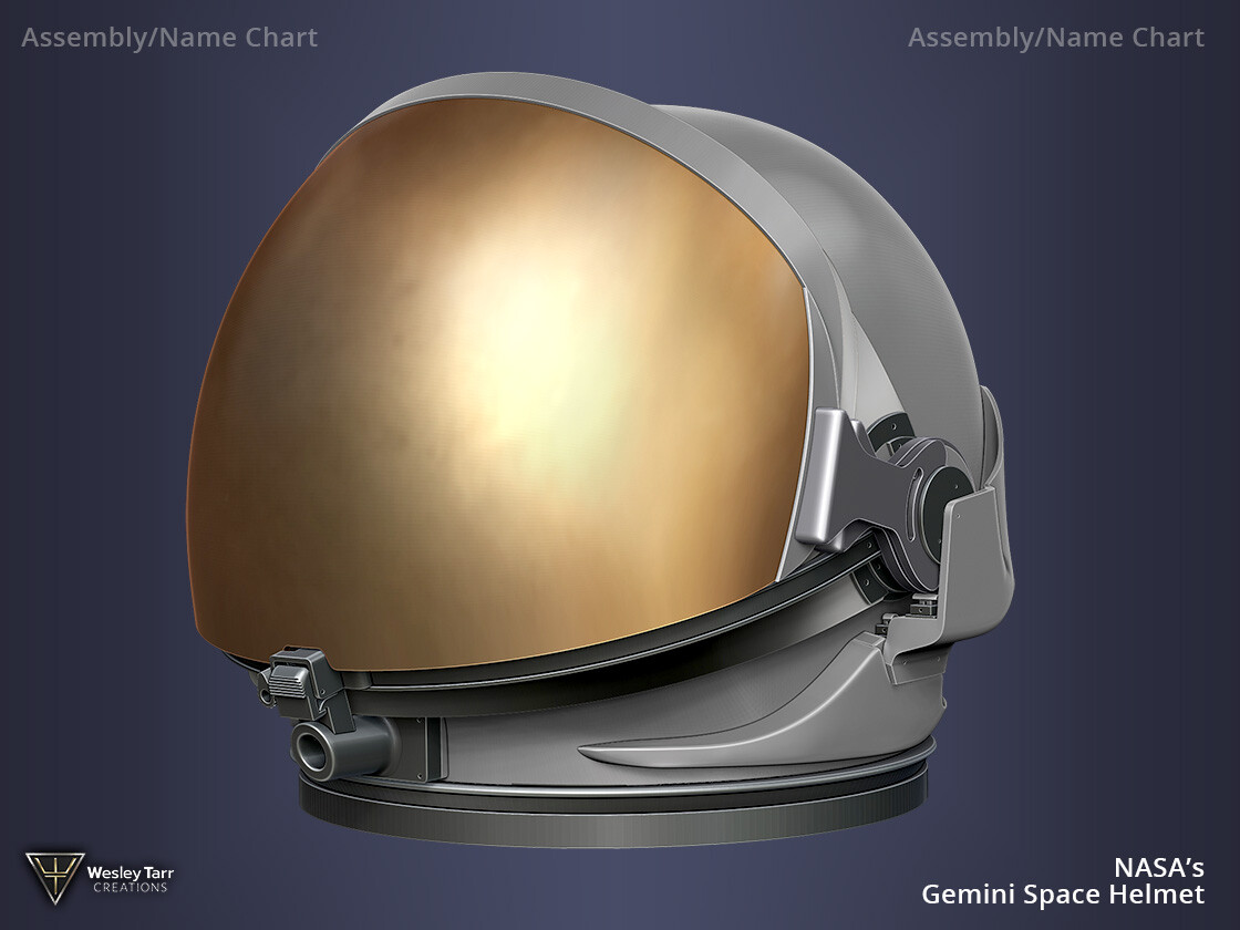 Wesley Tarr Creations - Commission: NASA Gemini Helmet 3D Print Files