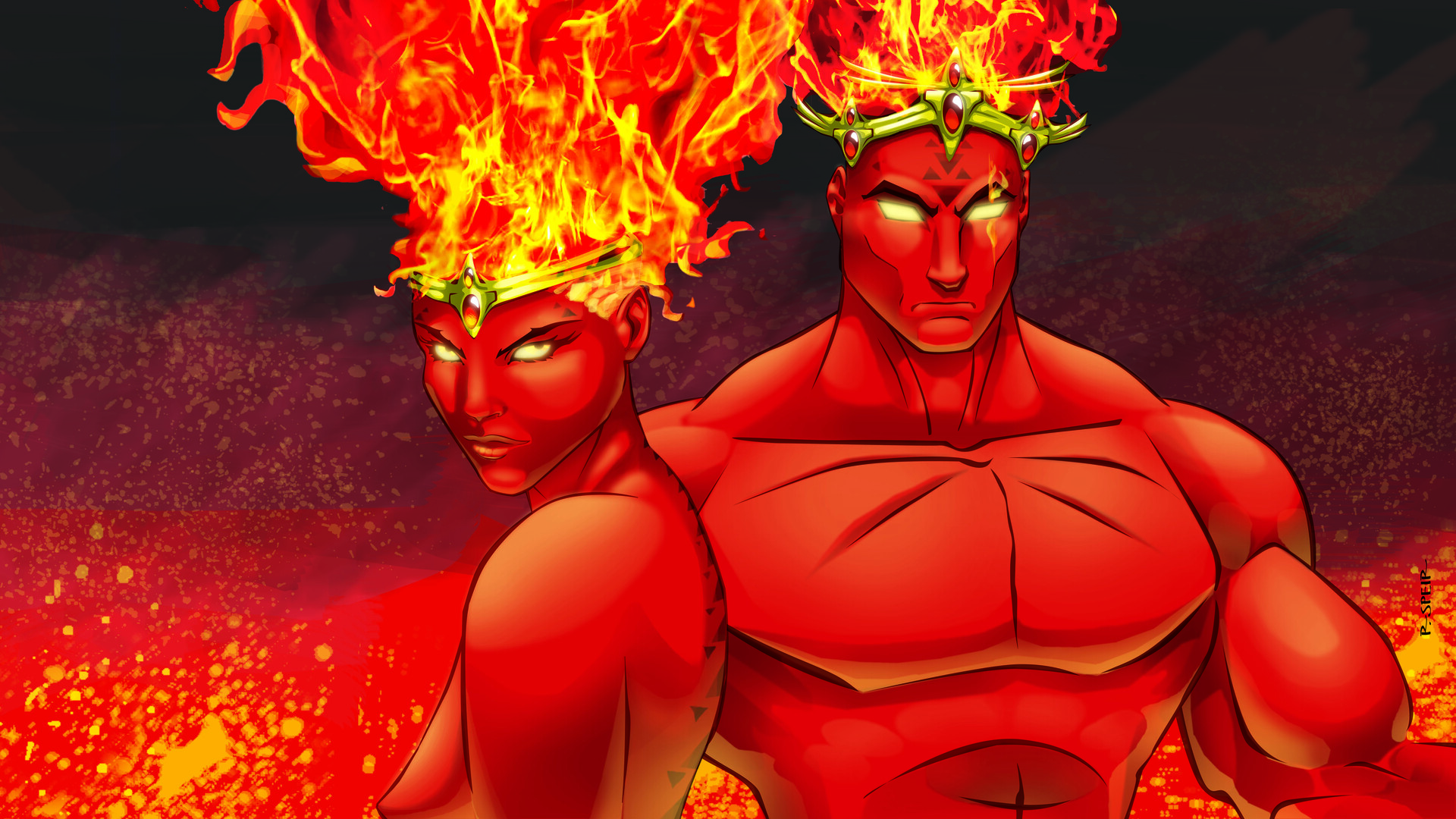 ArtStation - Fire Elementals