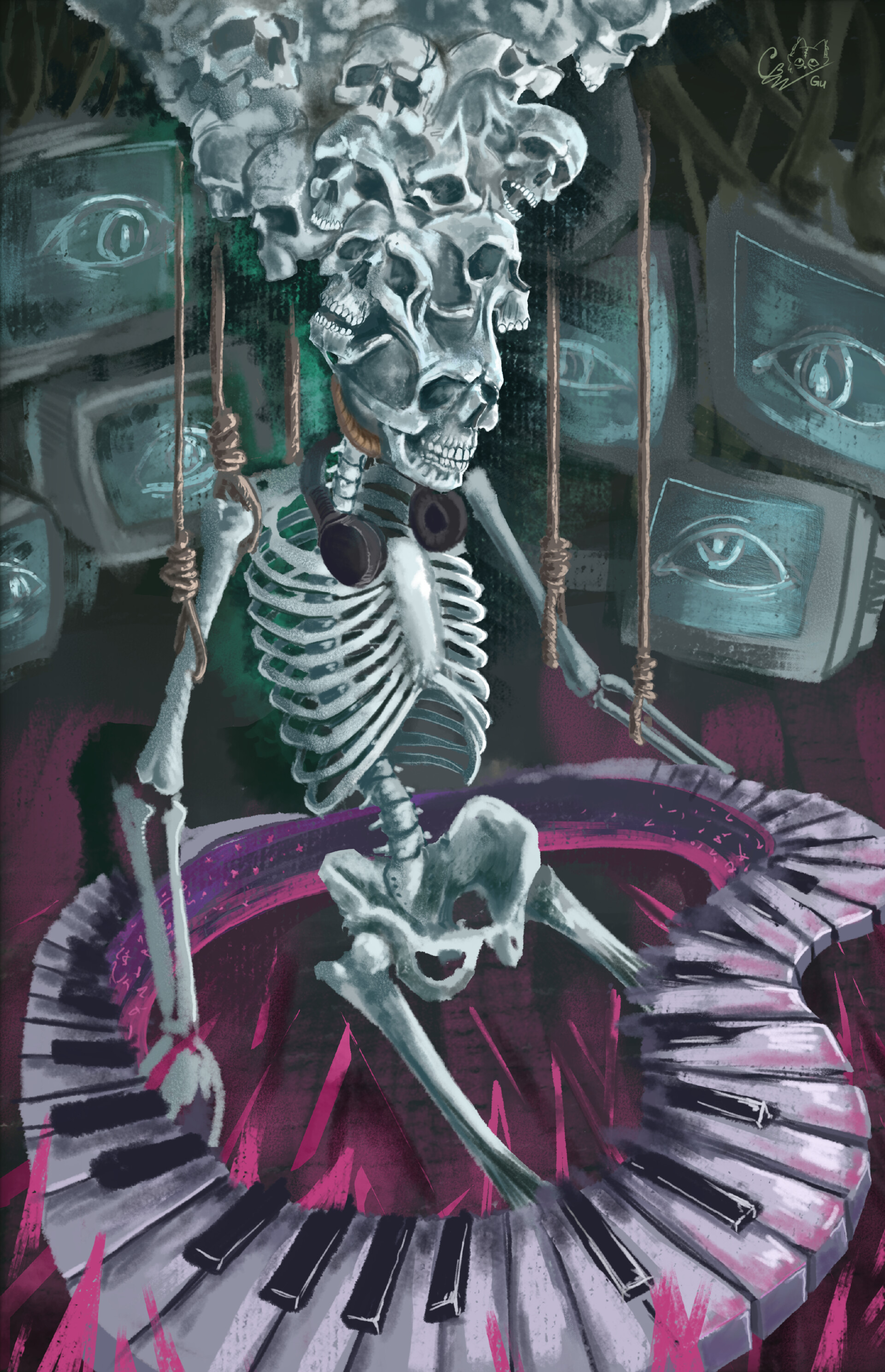 ArtStation - Skeleton, or... I don't know...