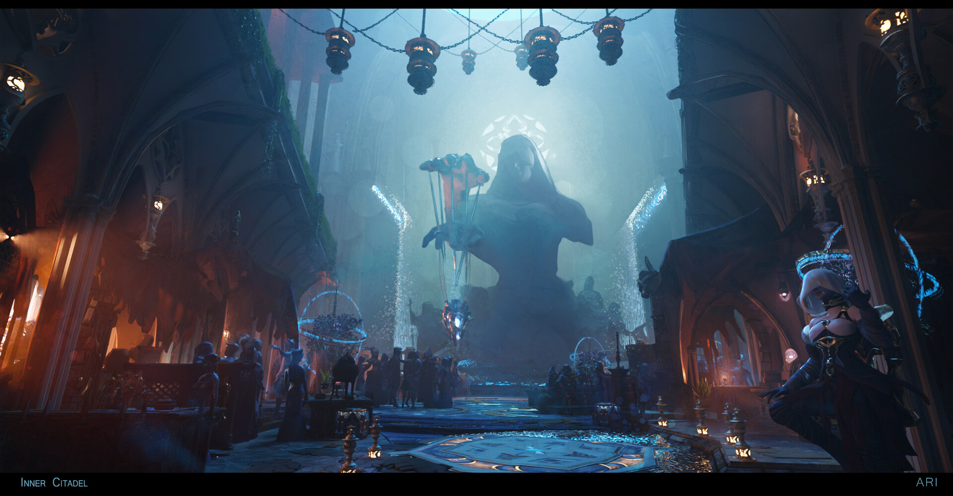 ArtStation - Inner Citadel, Azure Market