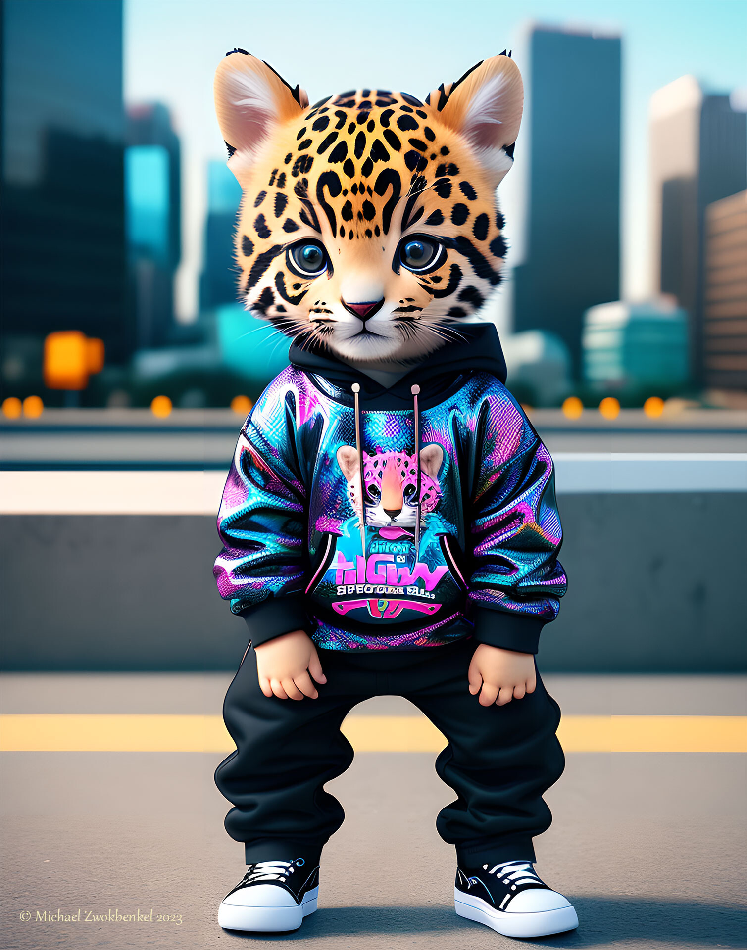 ArtStation - Cute city jaguar