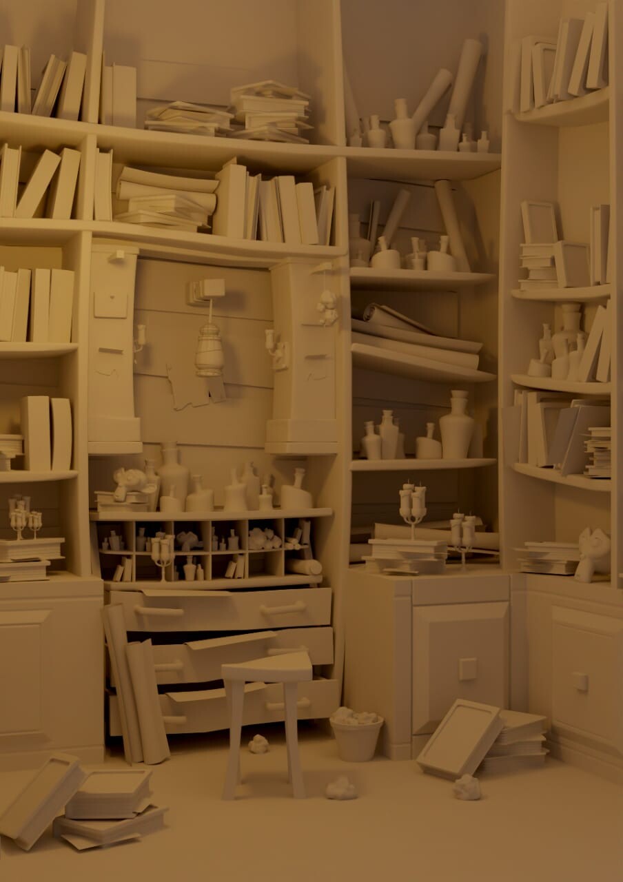 ArtStation - The Wizard's Den (Referenced from Malcolm Hunt)