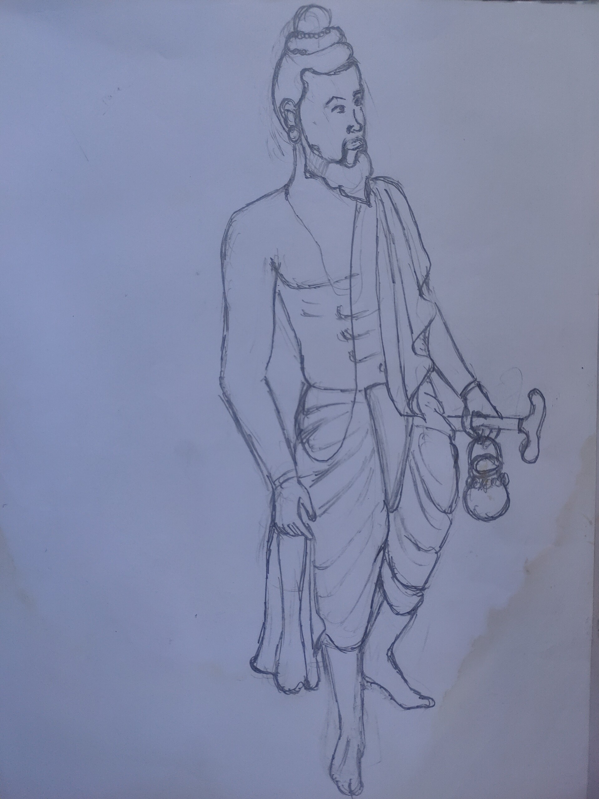 ArtStation - PENCIL SKETCH MONK