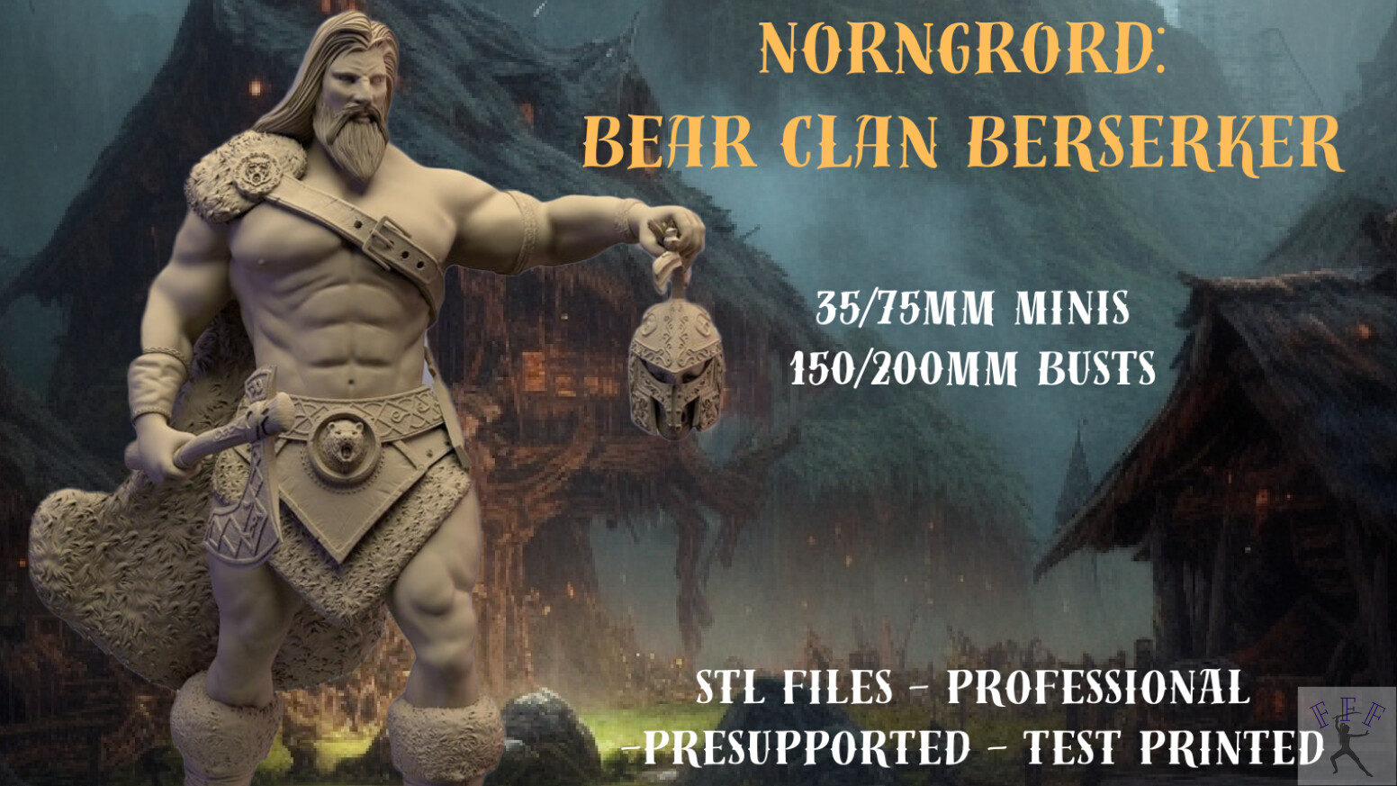 ArtStation - NORNGRARD - Barbaric Bear Clan Berserker