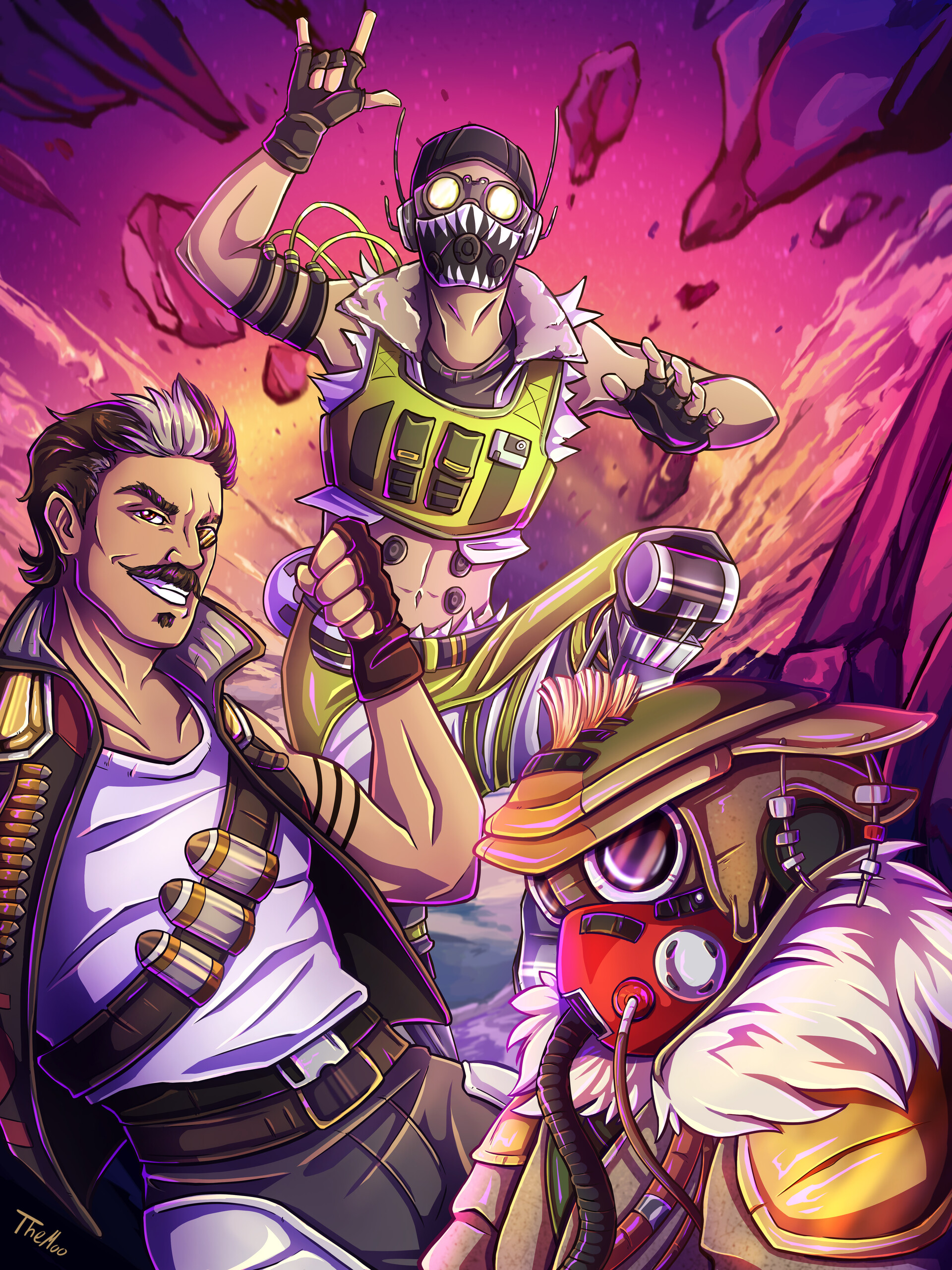 ArtStation - Apex Legends Anniversary - Zine Artwork