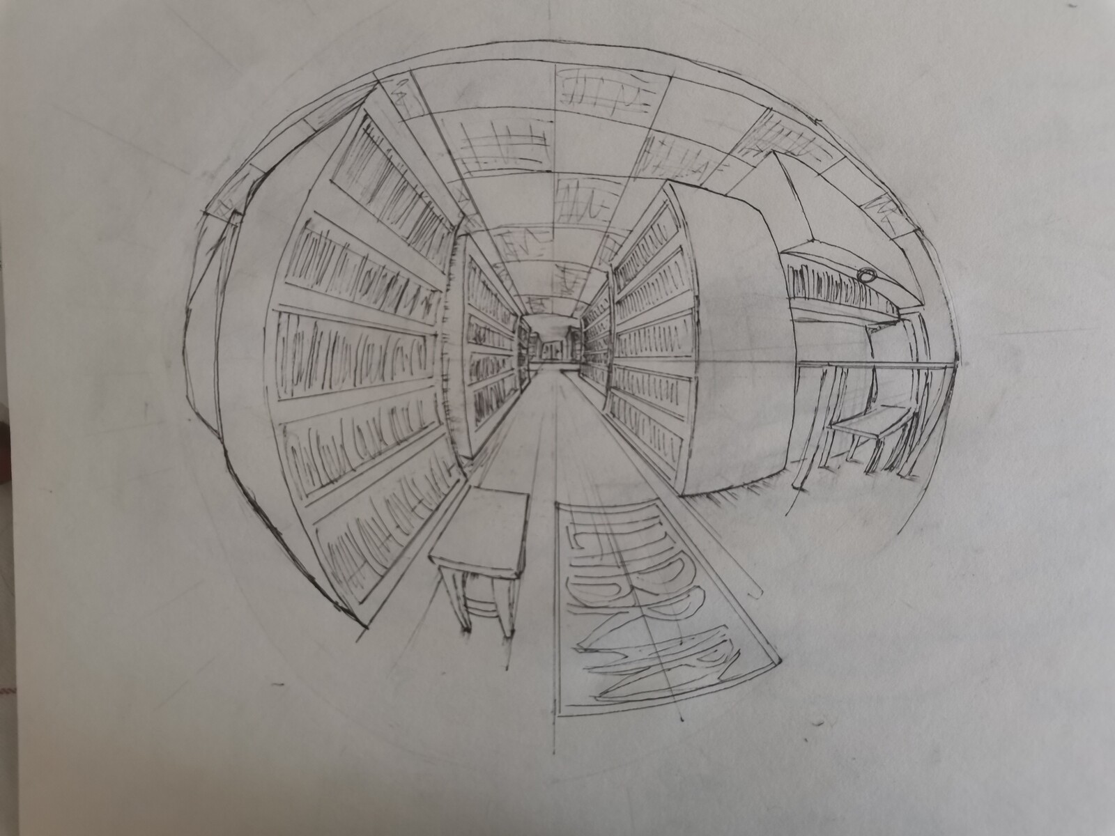 James Tang - attempt at 5 point Perspective-library