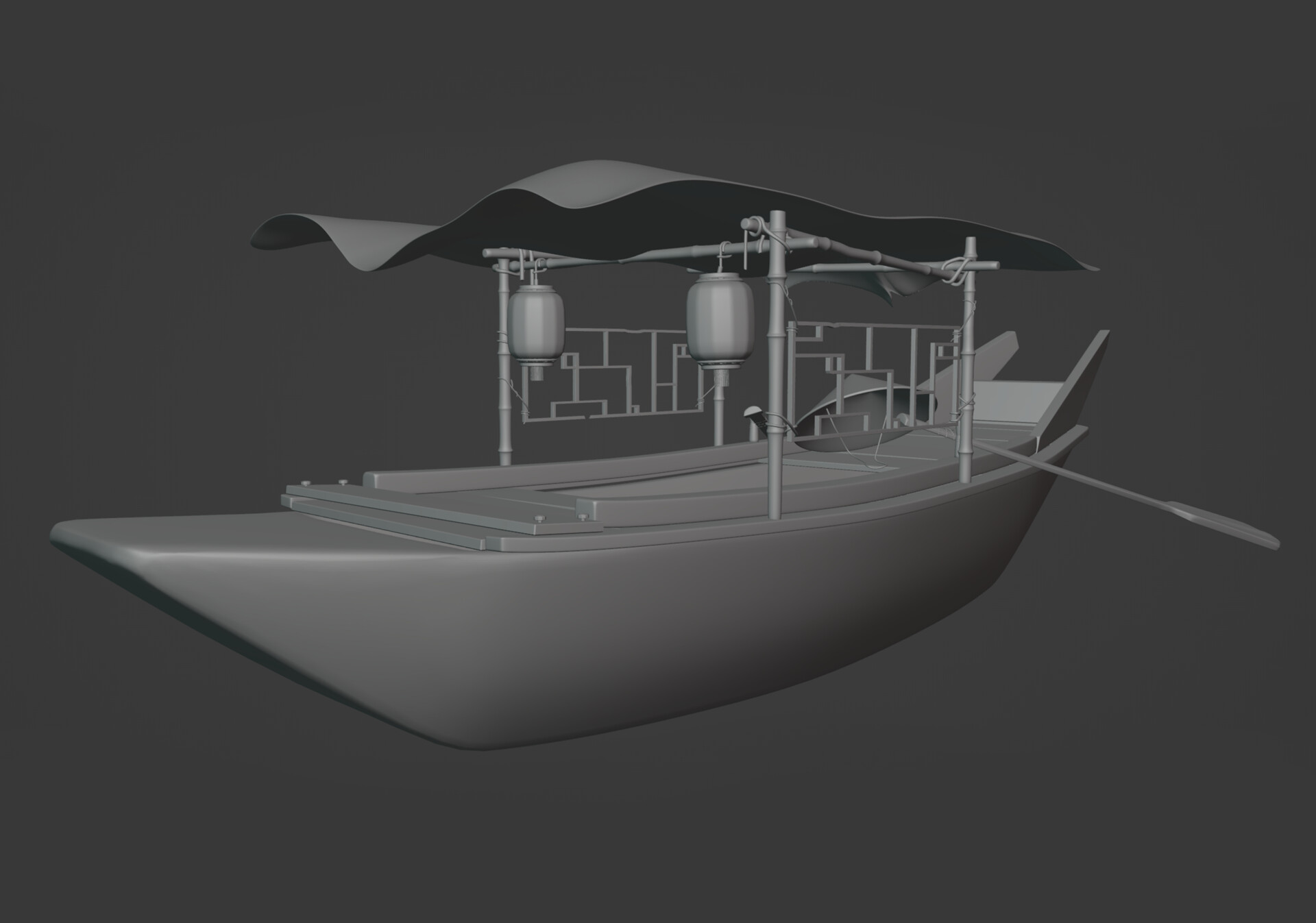 ArtStation - Chinese fishing boat