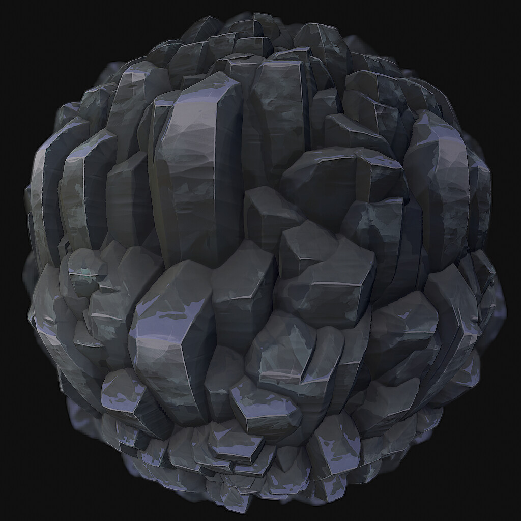 ArtStation - Stylized Cliff Tiled - Substance Designer