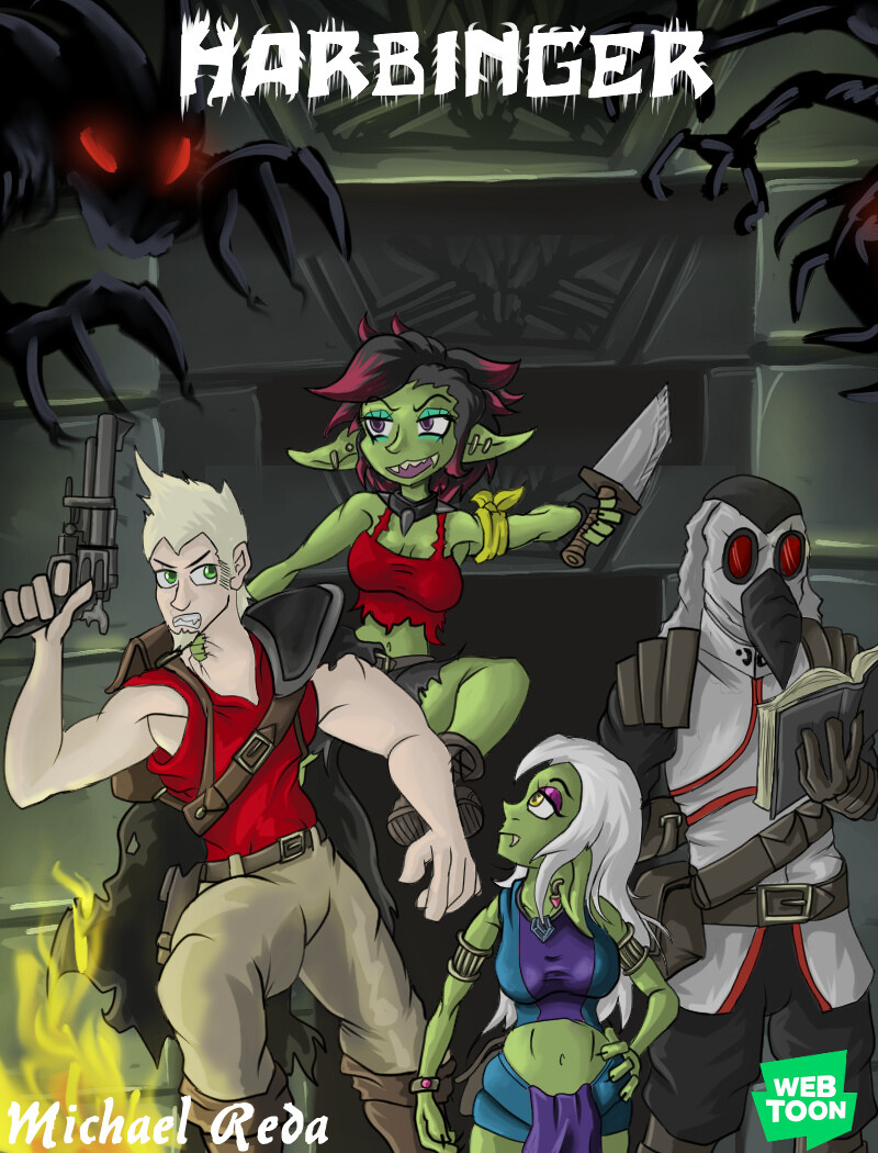 ArtStation - Harbinger series Cover art