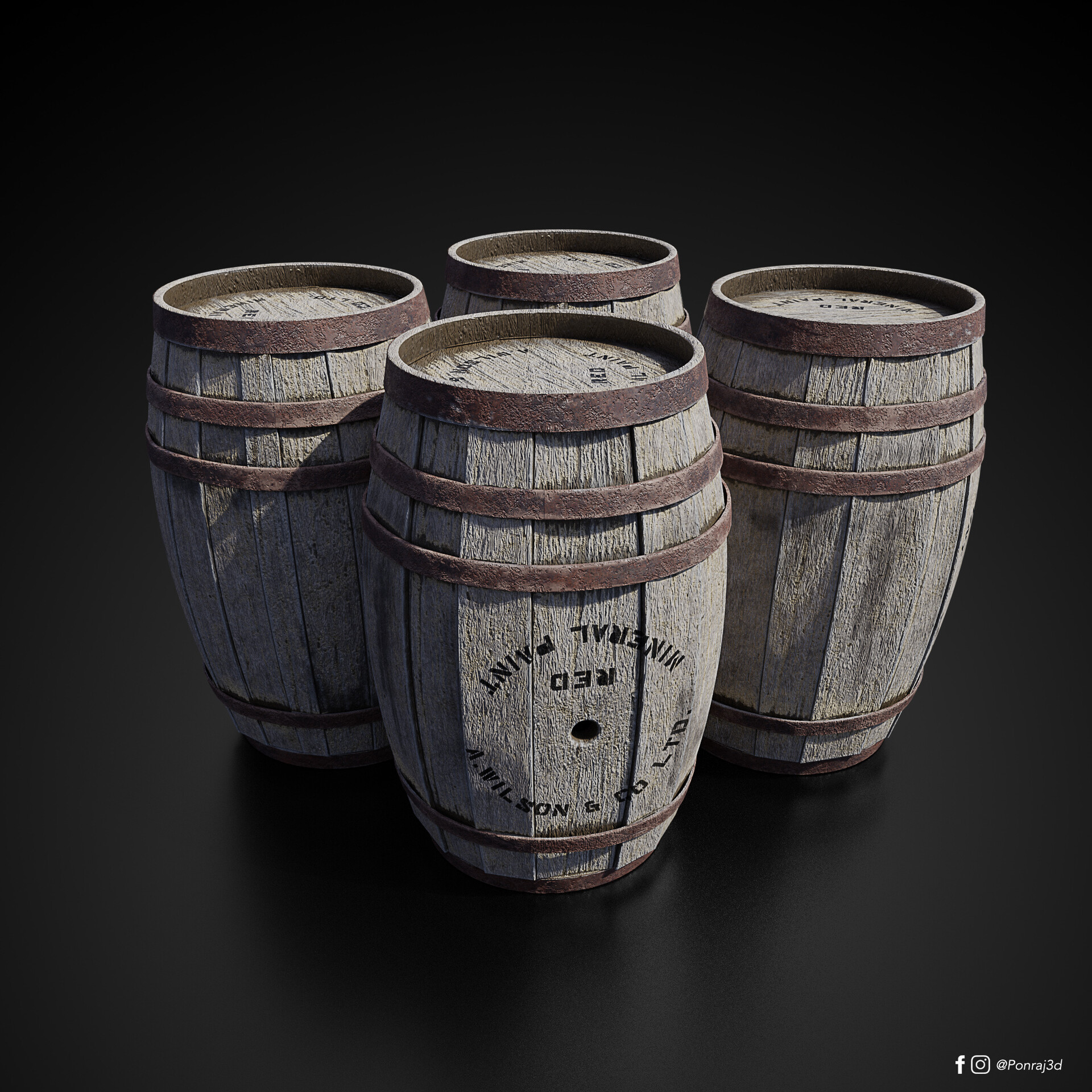 ArtStation - Wooden Barrel - Props Practice #2