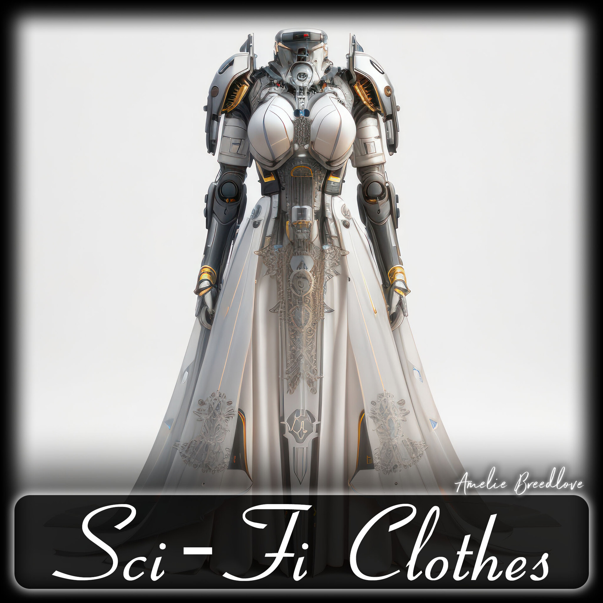 Amelie Breedlove - 2320 Sci-Fi Clothes Reference Pack | 4K | v.7 to v.13