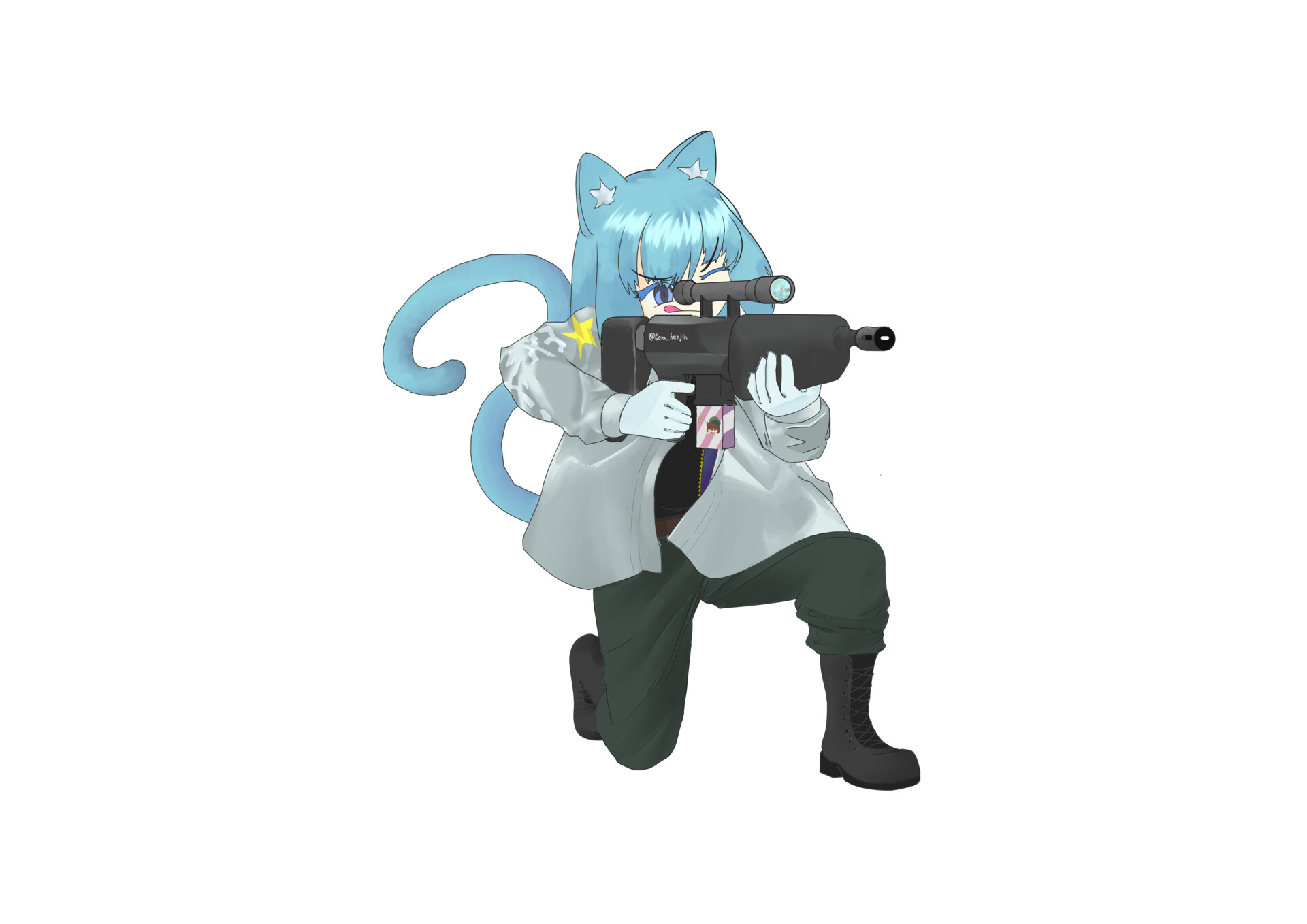 ArtStation - armed catgirl?