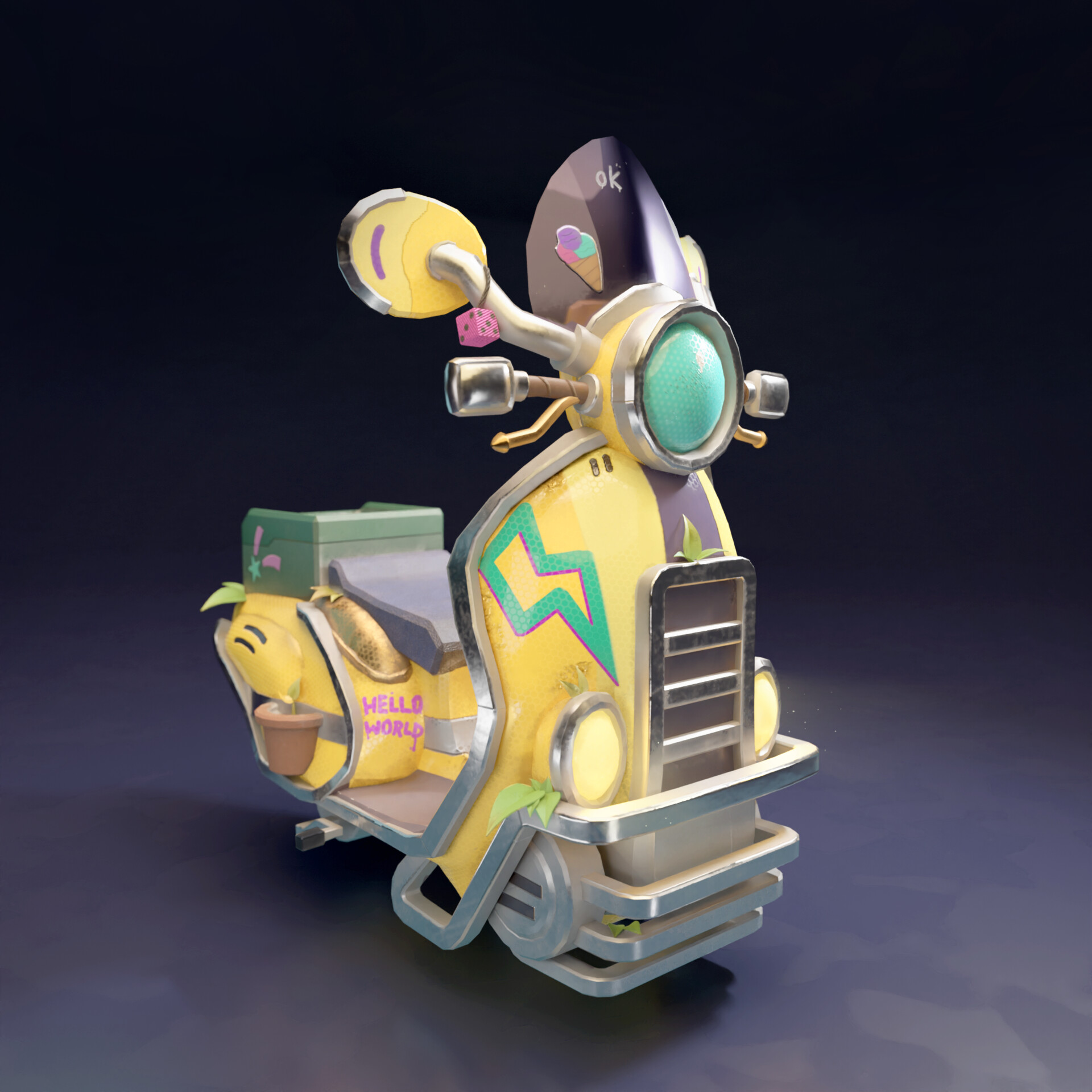 ArtStation - Flying Vespa