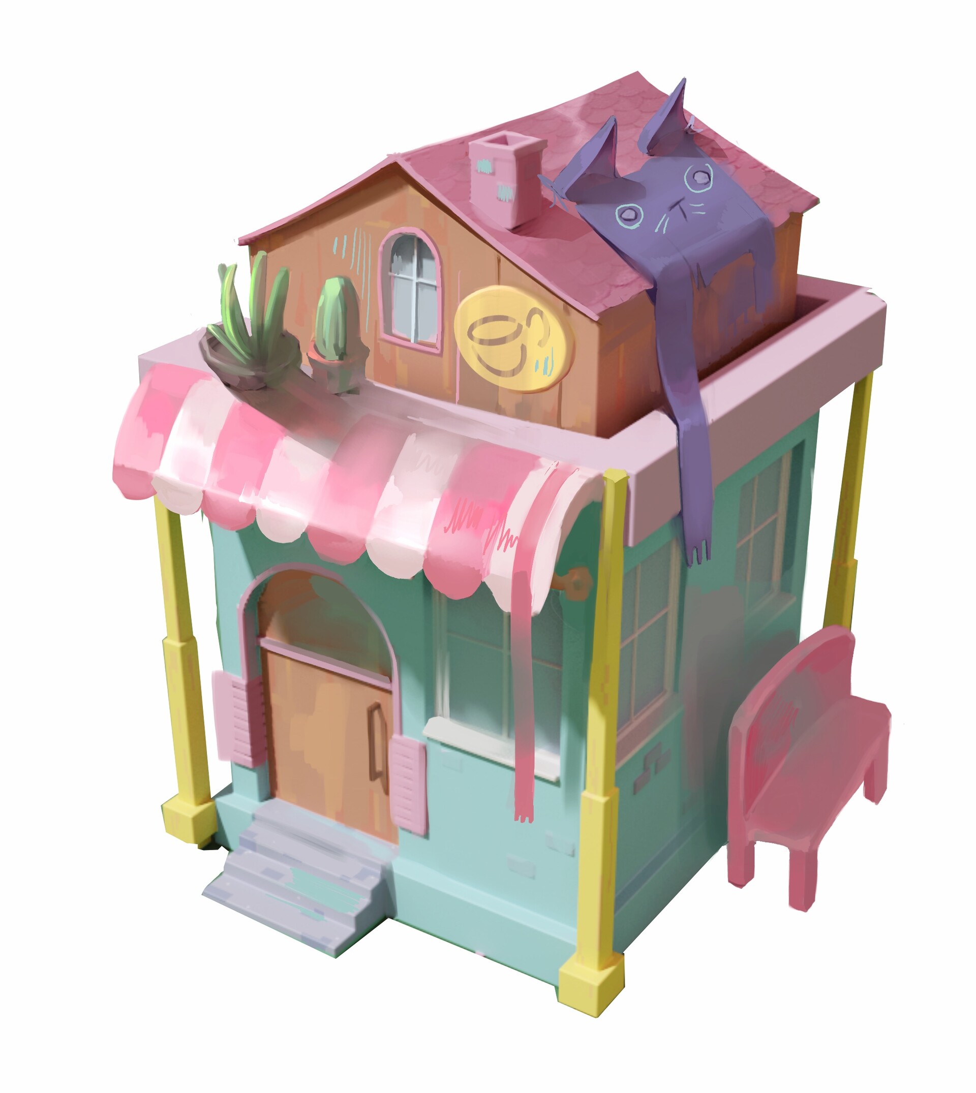 ArtStation - Cat café