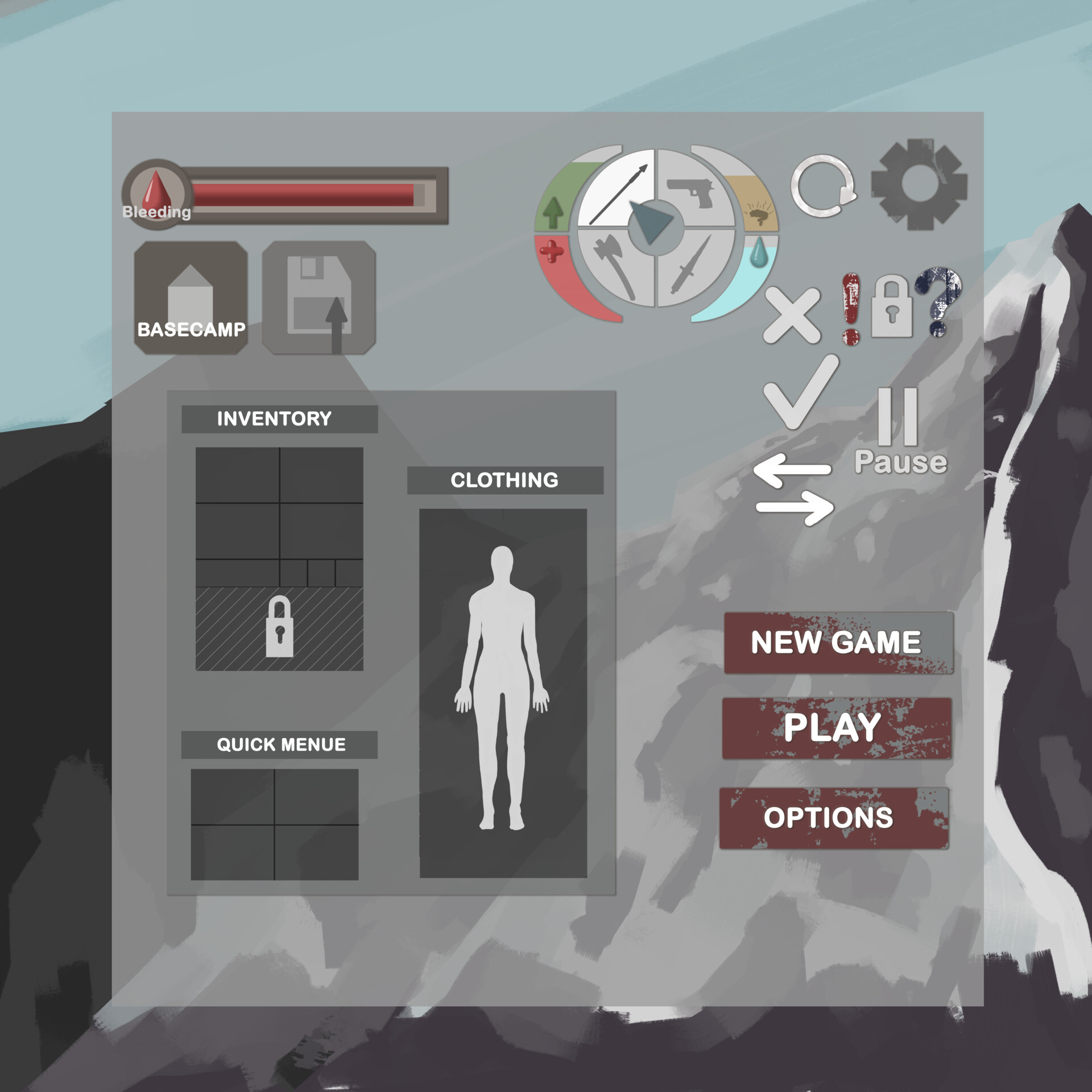 ArtStation - UI for a fictional game